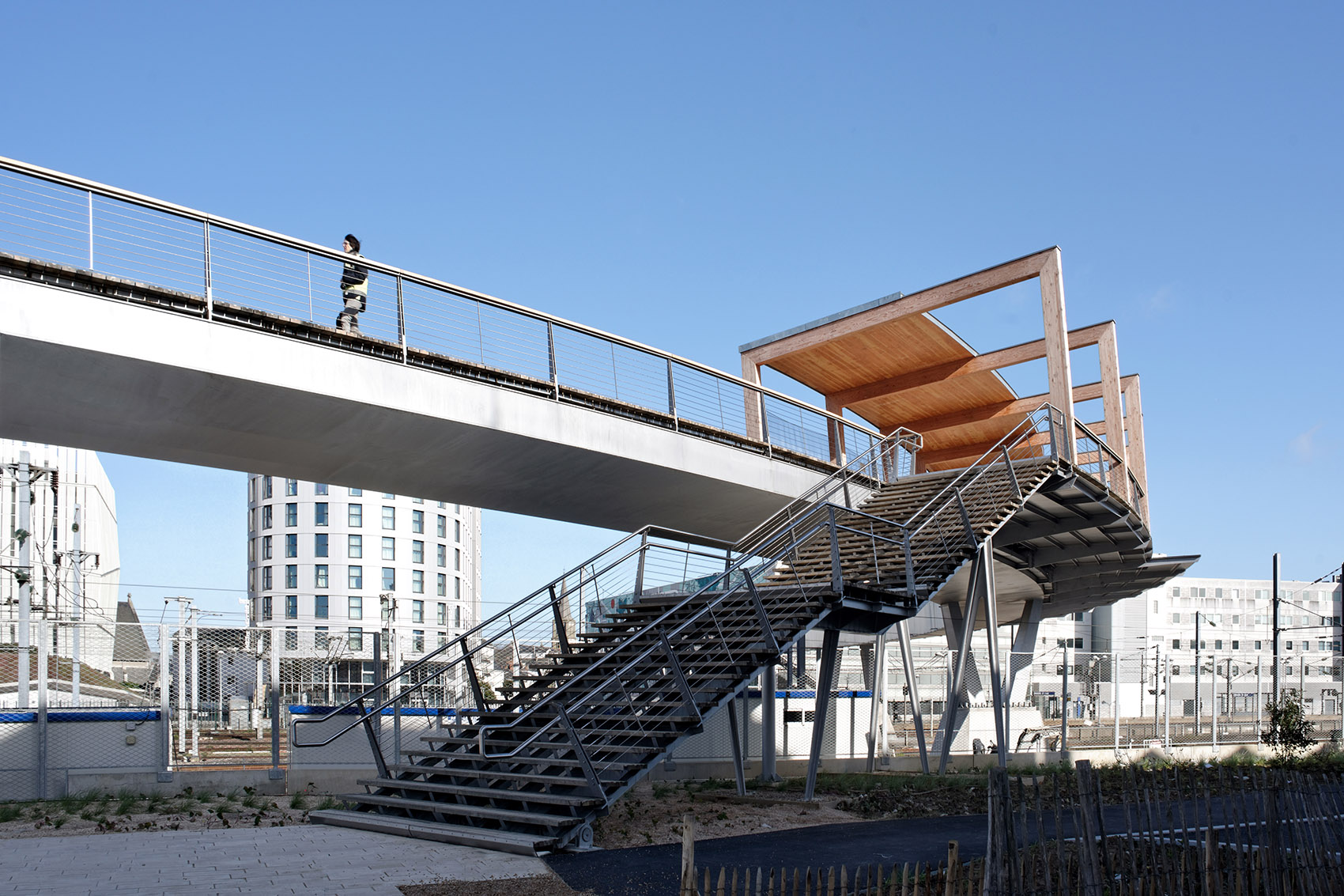 The bridge at the Angers Saint-Laud train station by Dietmar ...