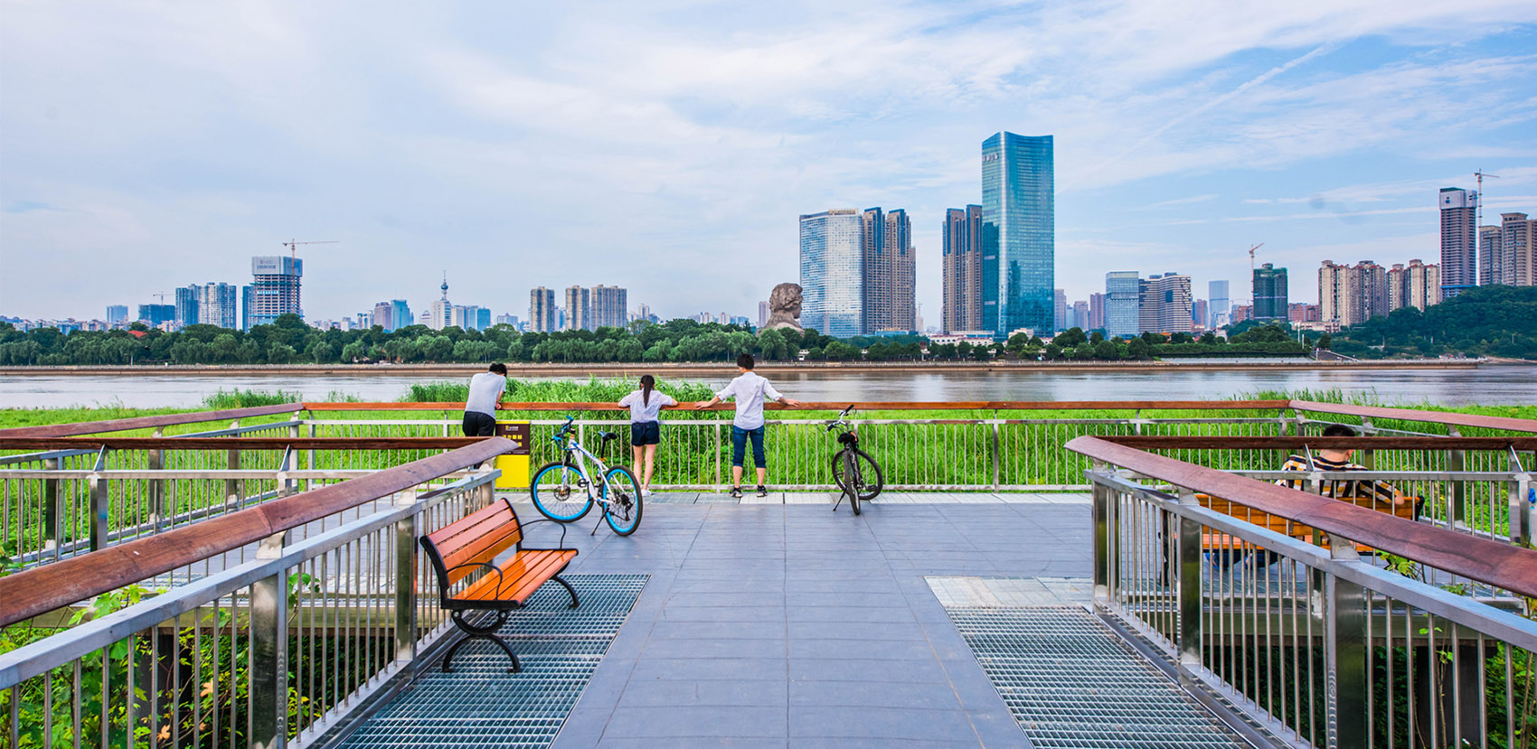 Marshland Park along Xiangjiang River, Changsha by L&A Design - 谷德设计网