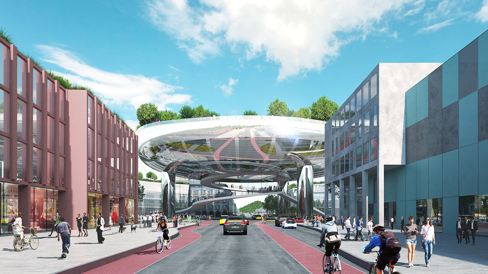 MVRDV masterplan for Ettlinger Tor in Karlsruhe - 谷德设计网