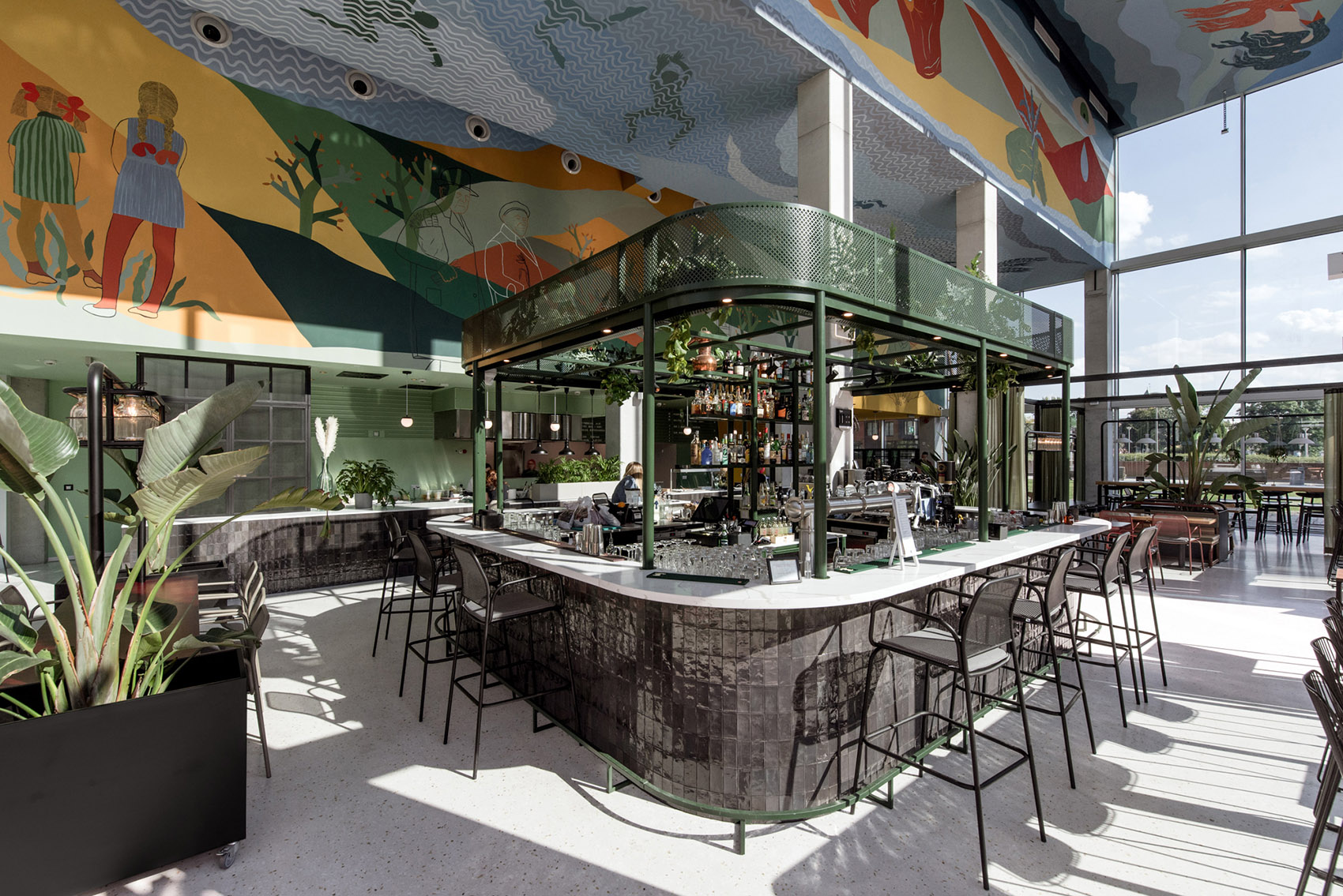 Concordia Design Wroclaw restaurant and roof terrace design by mode ...