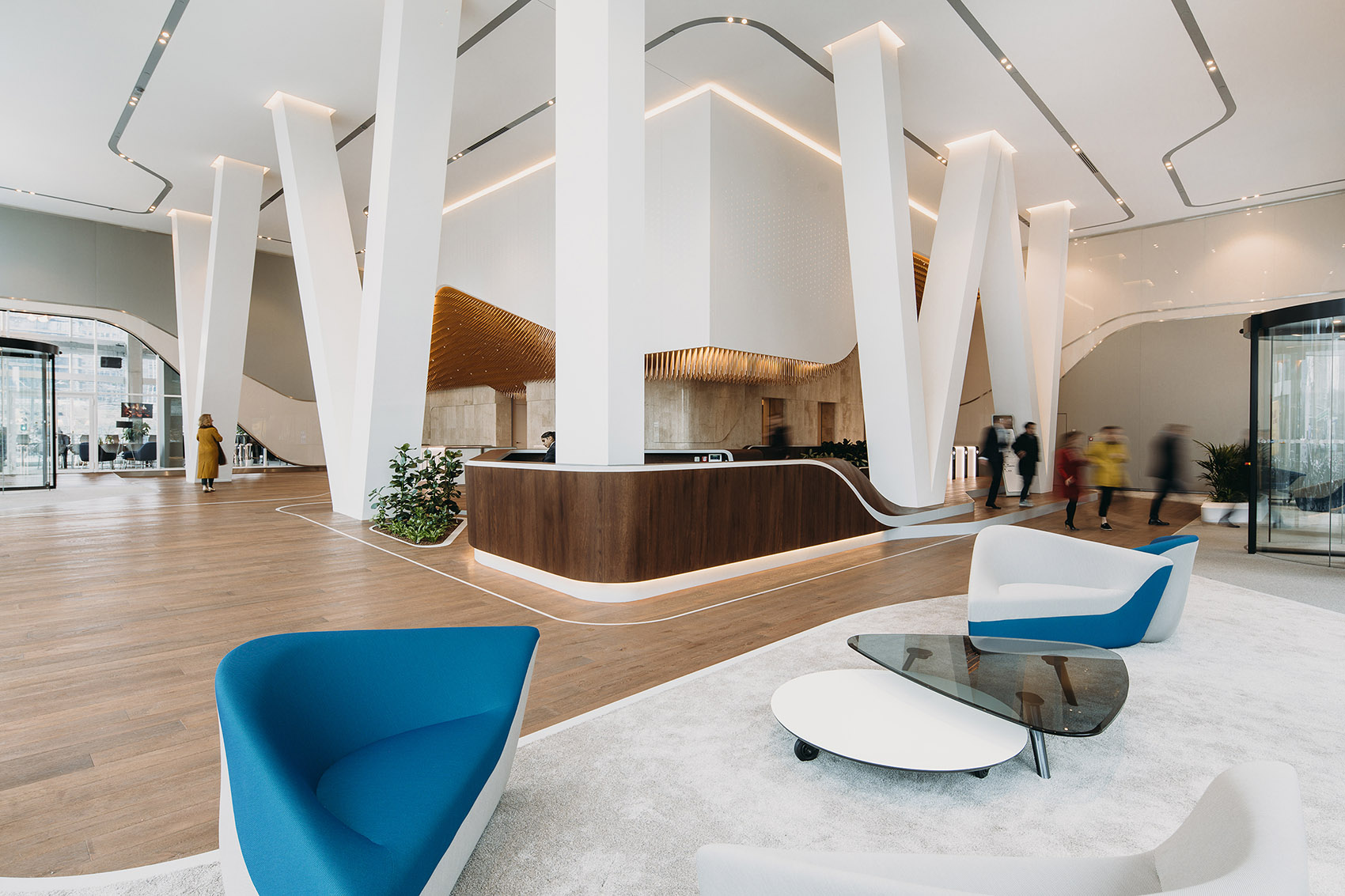 UNStudio Tower Lobby Interior remodeling by UNStudio - 谷德设计网