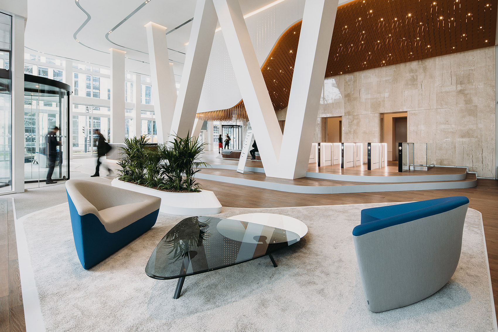 UNStudio Tower Lobby Interior remodeling by UNStudio - 谷德设计网