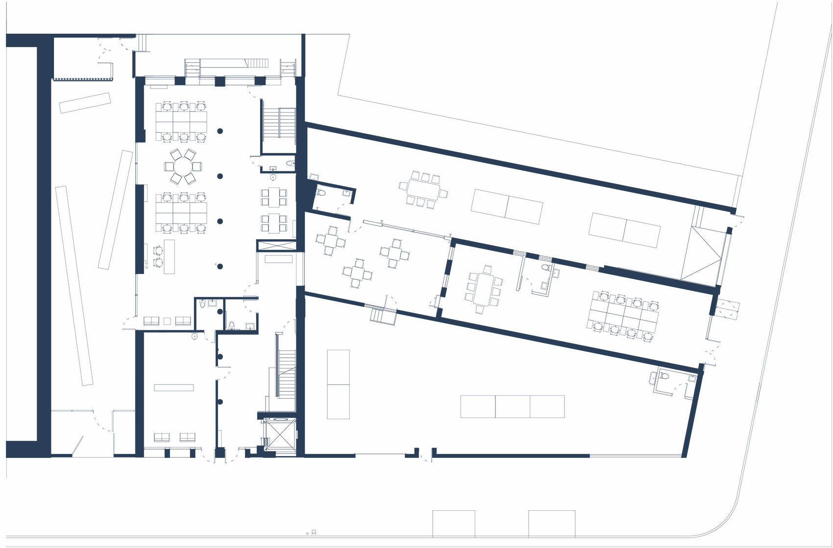 Renovation & redesign of masonry factory at Brooklyn by Worrell Yeung ...