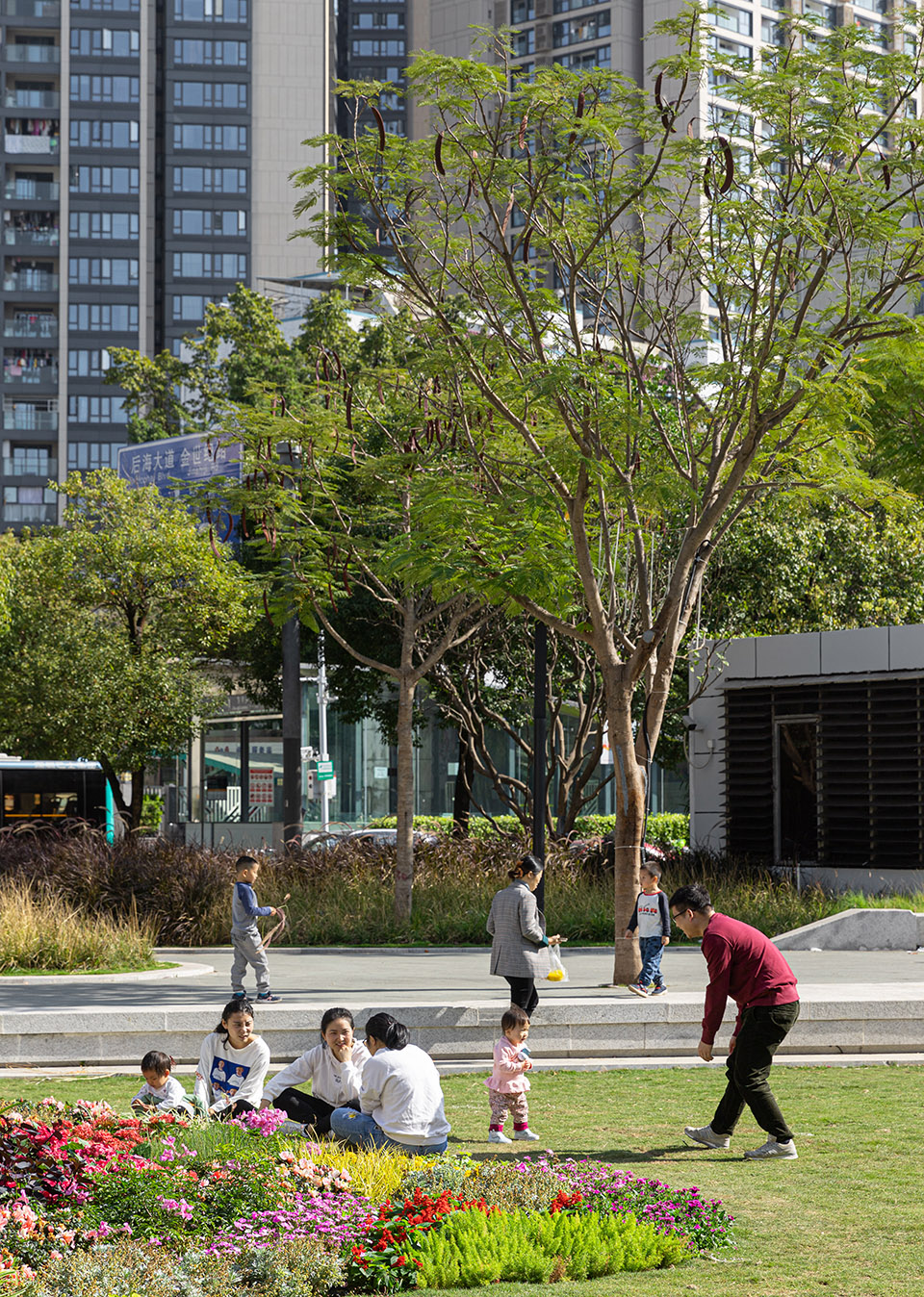 Dongjiaotou Metro Station Park in Shekou Subdistrict, Shenzhen, China ...