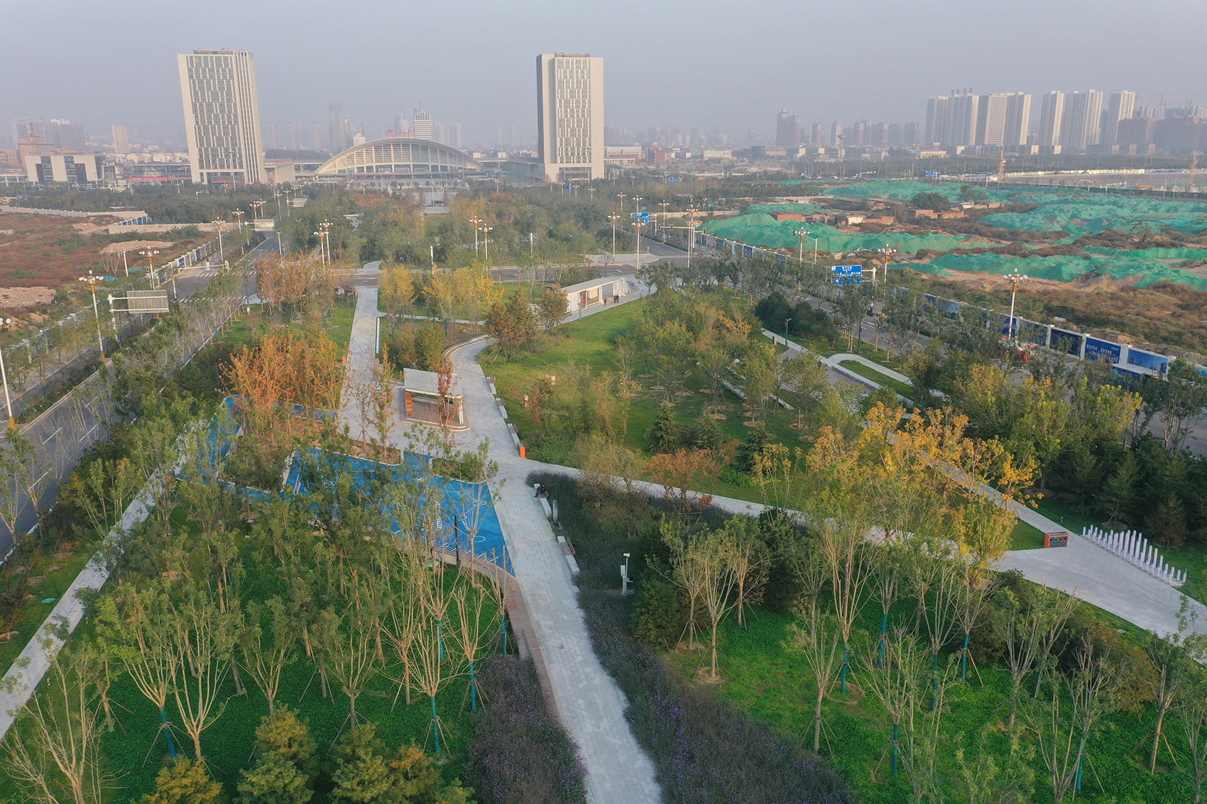 Landscape Design of Central Green Axis of Beijing-Tangshan Avenue in ...