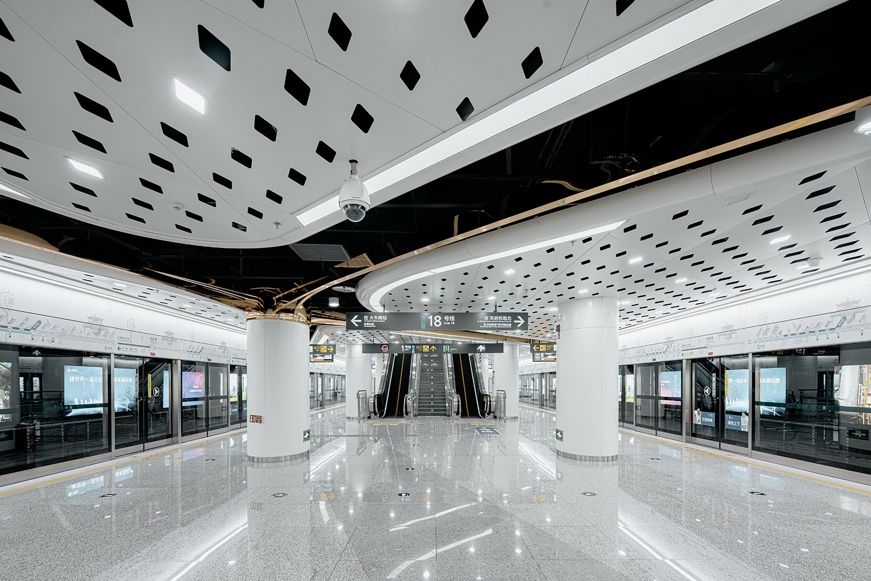 Chengdu Metro Line 18, China by J&A - 谷德设计网