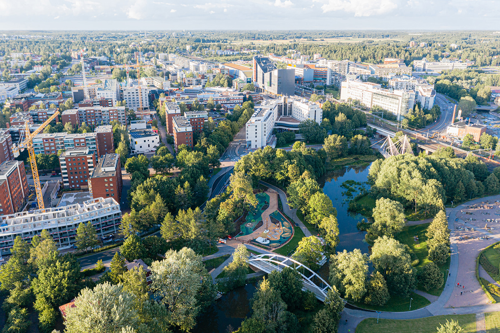 Åvik River Reed Playground and river park by LOCI Landscape Architects ...
