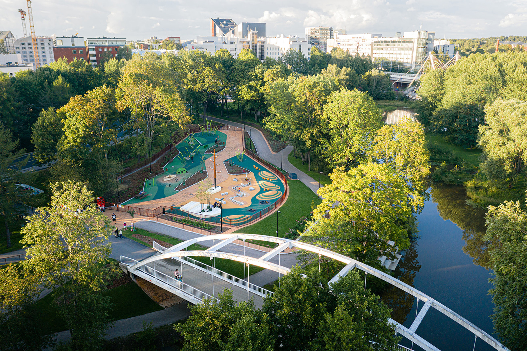 Åvik River Reed Playground and river park by LOCI Landscape Architects ...