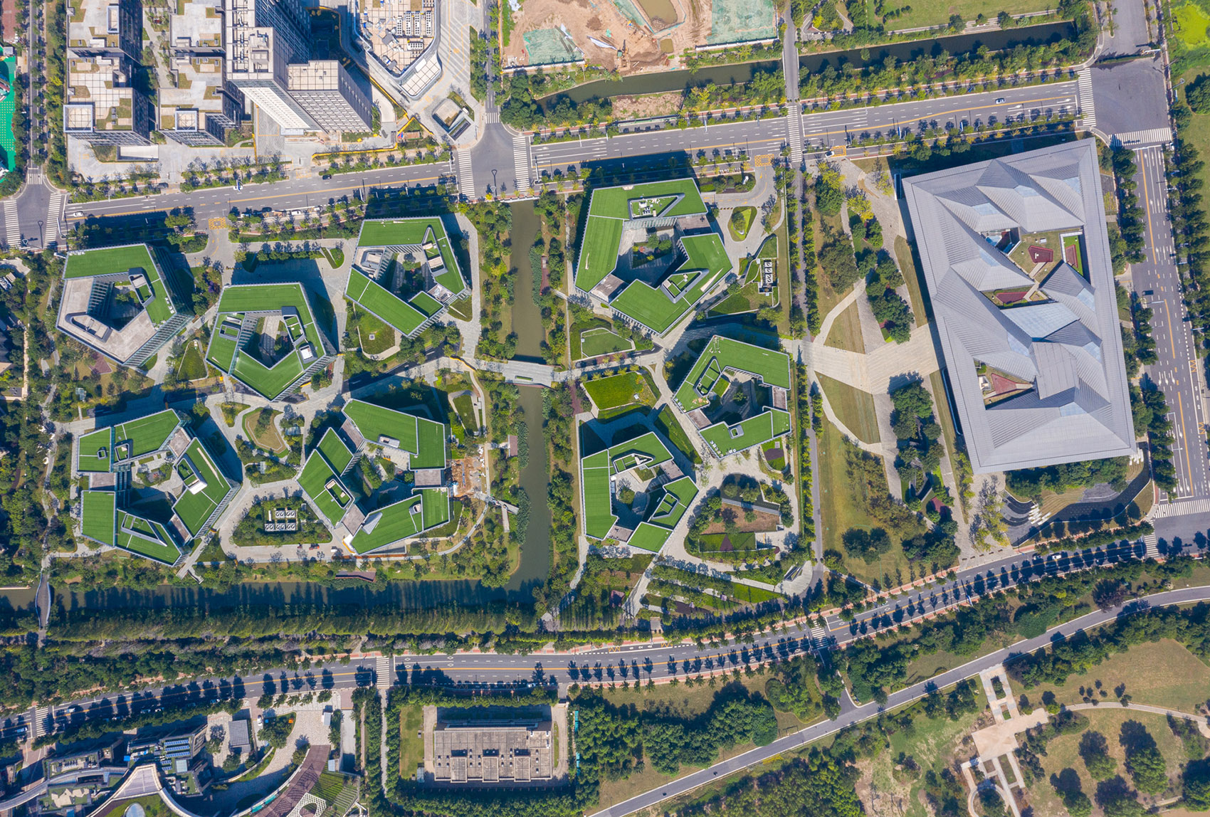 Nanjing Eco Hi-Tech Island: Xin Wei Yi Technology Park, China by NBBJ ...