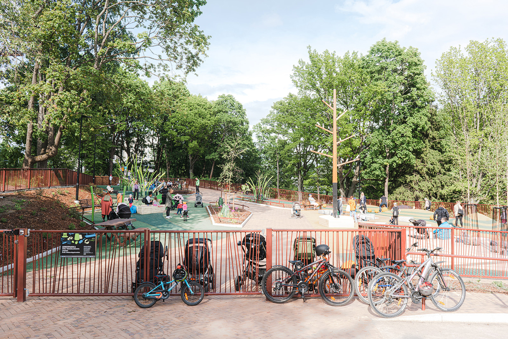 Åvik River Reed Playground and river park by LOCI Landscape Architects ...
