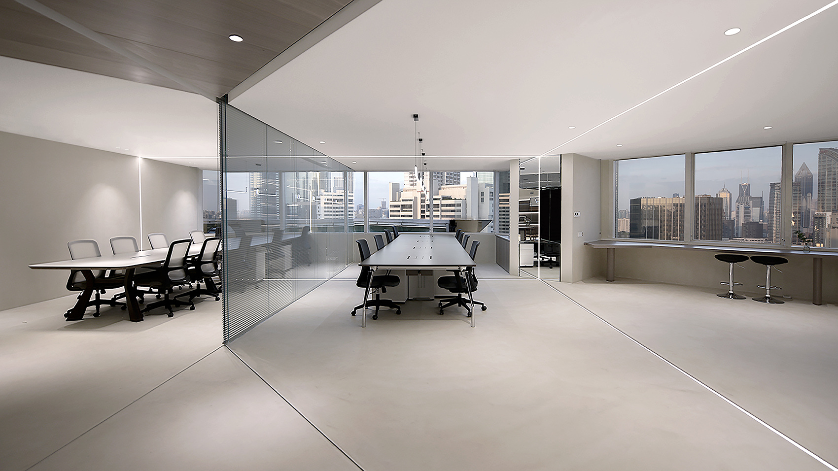 Office Interior Design of Jing ‘an Kerry Centre by KWSD - 谷德设计网