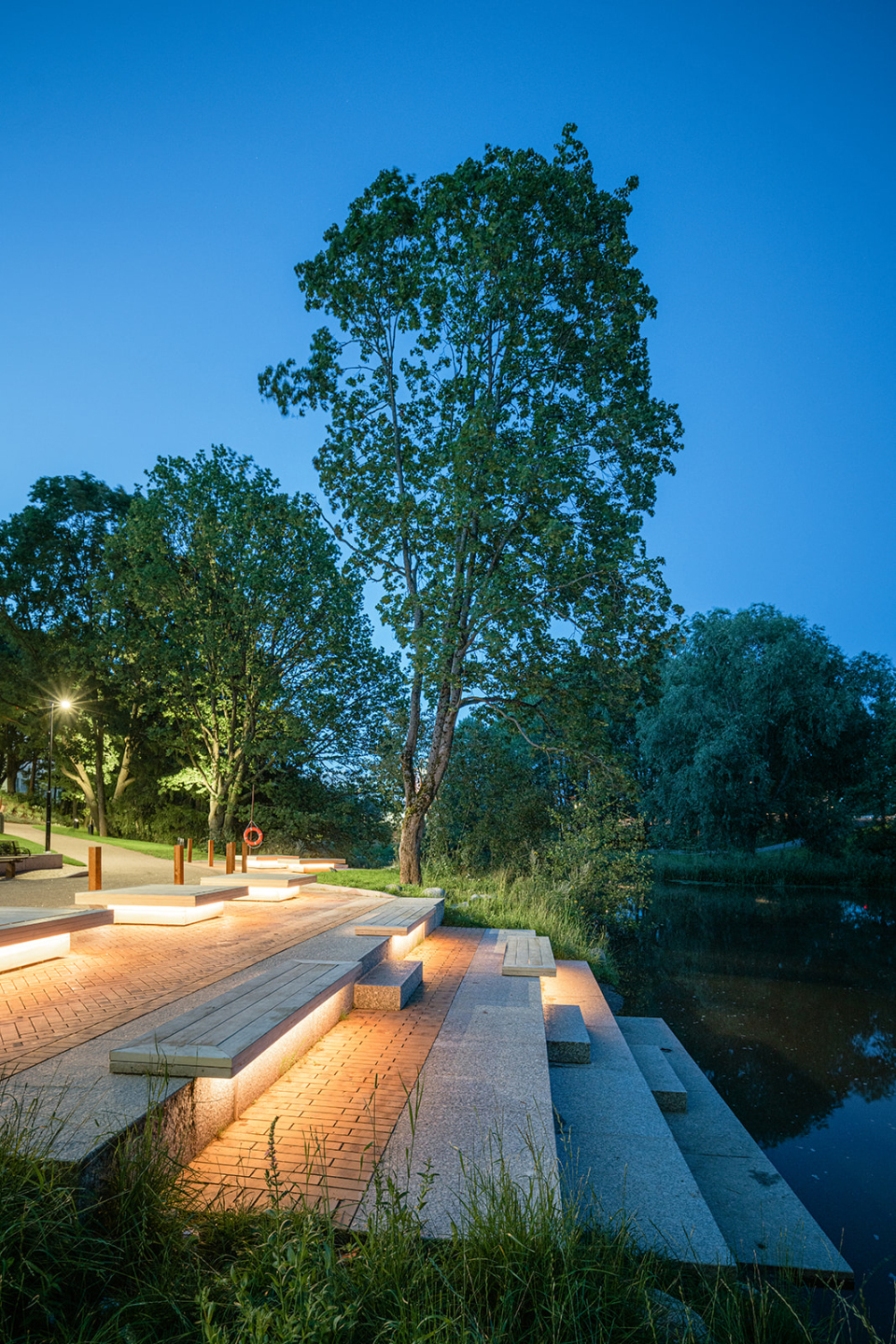 Åvik River Reed Playground and river park by LOCI Landscape Architects ...