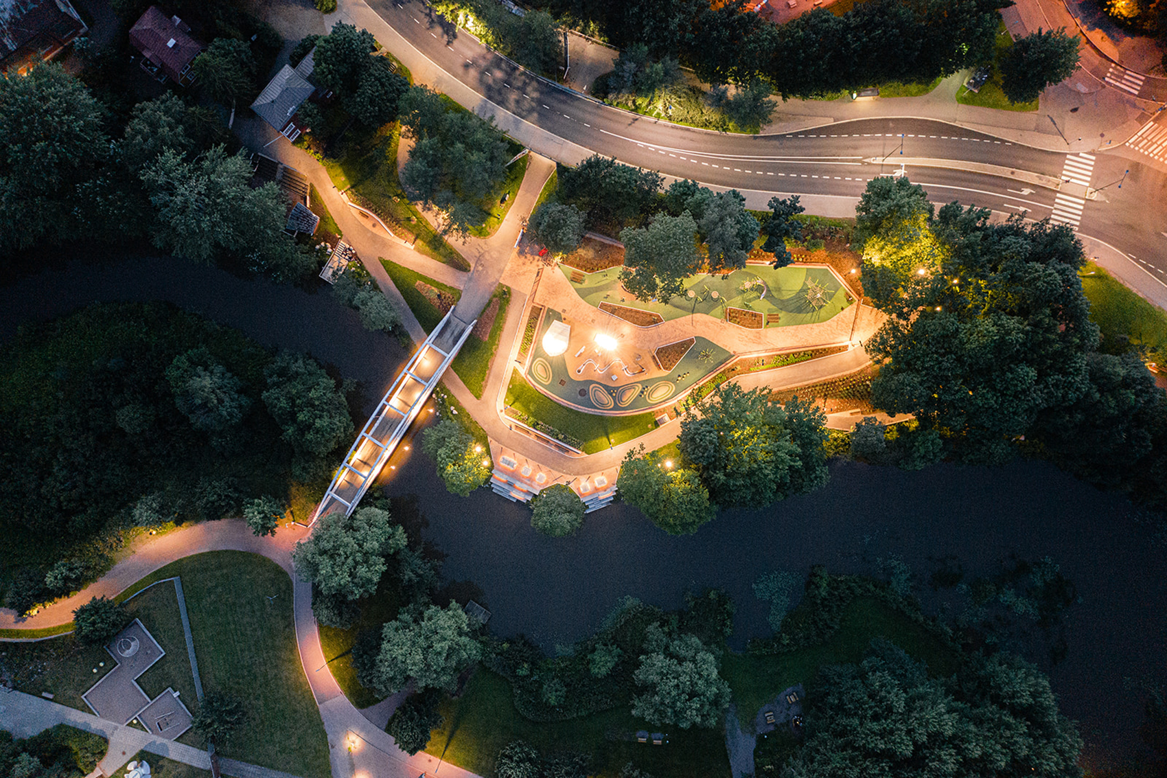 Åvik River Reed Playground and river park by LOCI Landscape Architects ...