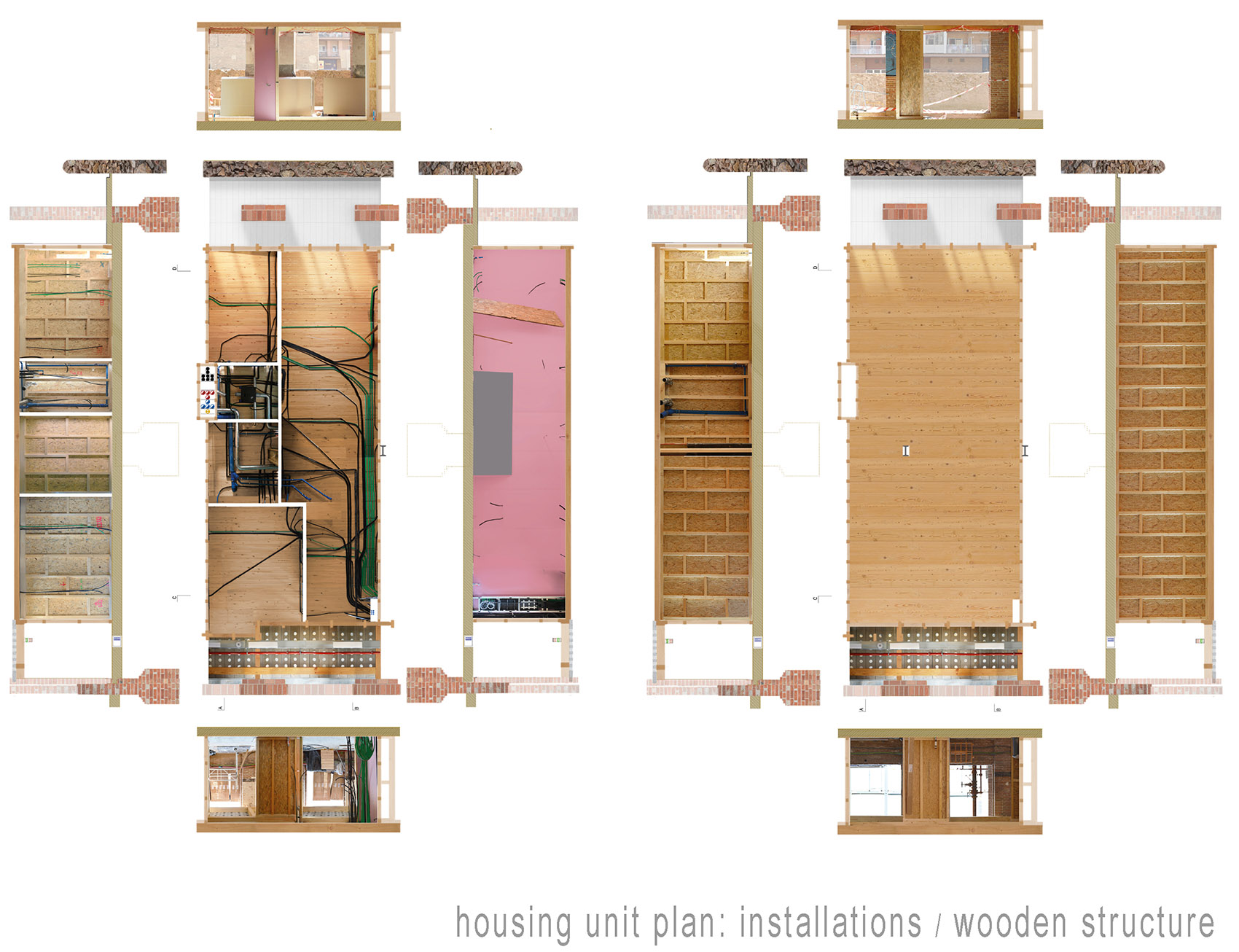 Transformation of the old thread storage building in a social housing ...