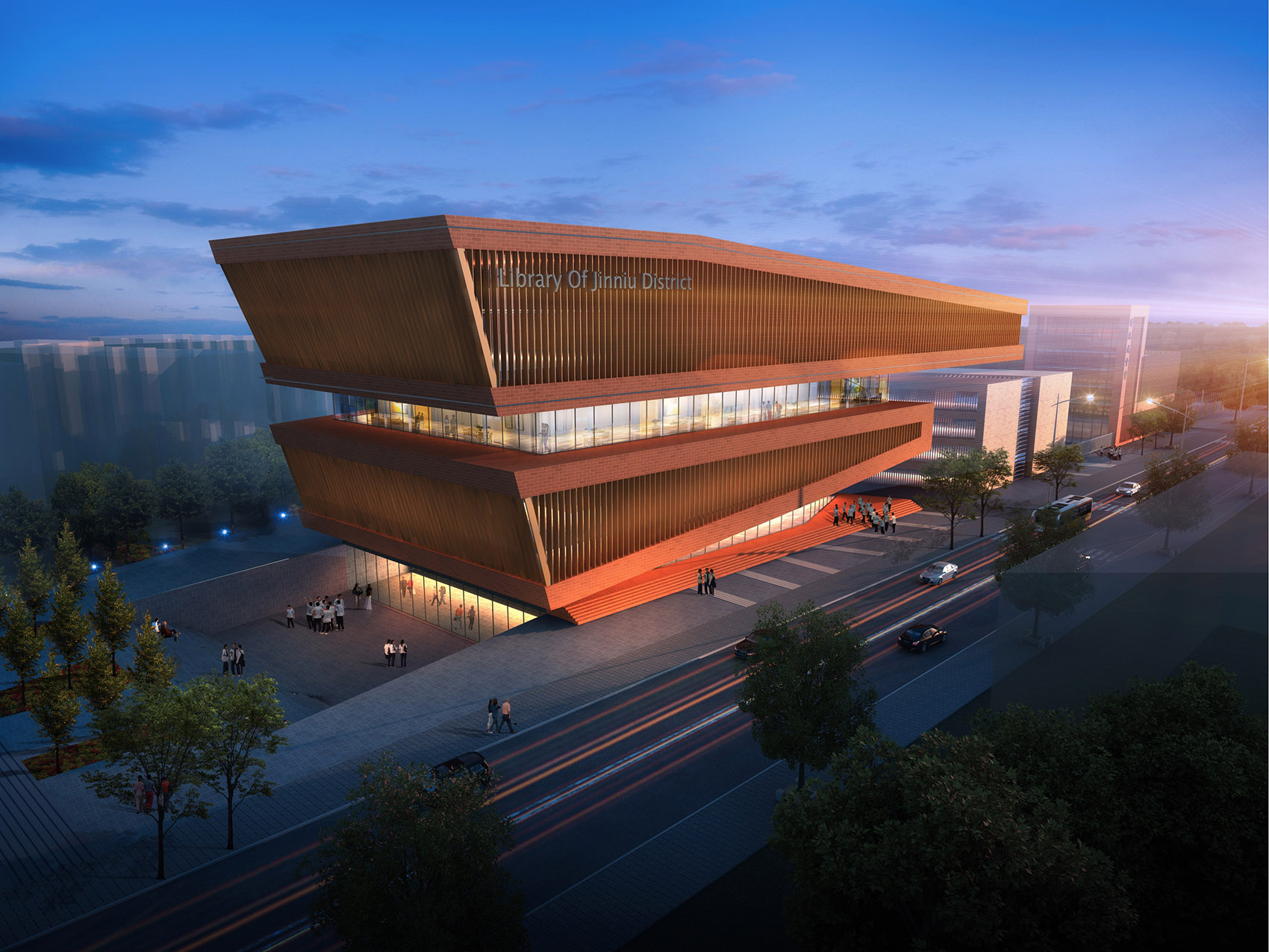 Chengdu Jinniu District Library, China by DUTStudio - 谷德设计网