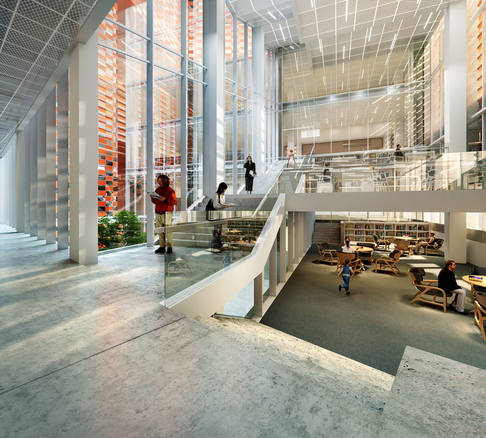 Chengdu Jinniu District Library, China by DUTStudio - 谷德设计网