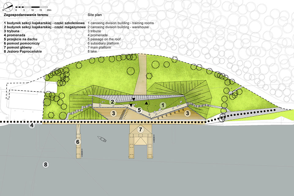Canoeing training center MOSM in Tychy by RS+ Robert Skitek - 谷德设计网