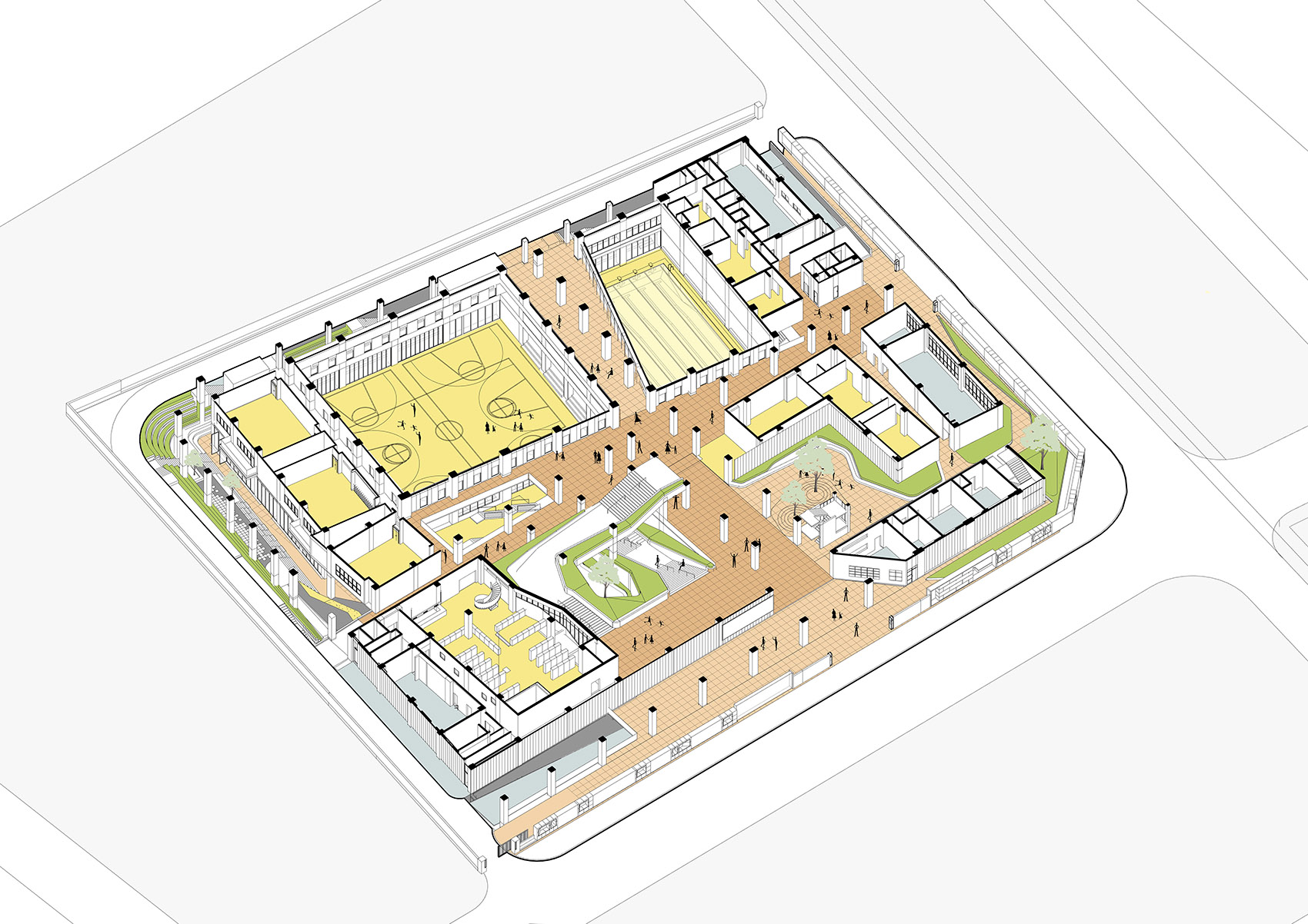 Stacked Campus – Xinzhou Primary School, Shenzhen, China by Atelier Y ...