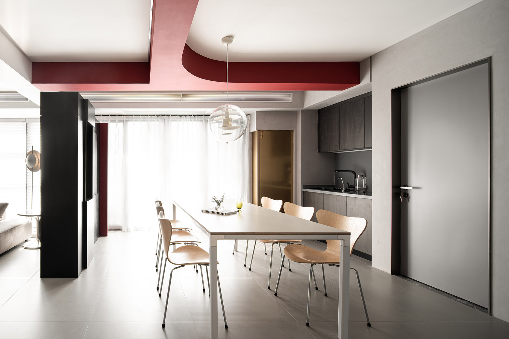 Apartment with free plan and fluent space, China by DNA Architects - 谷德设计网