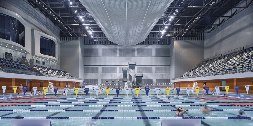 Interior Design of Ningbo Olympic Sports Center, China by CCDI Beijing ...