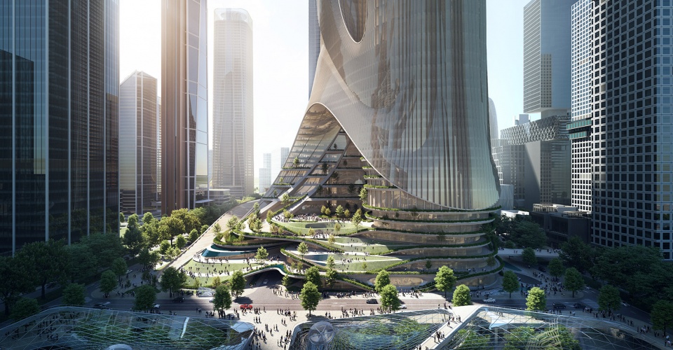 Tower C at Shenzhen Bay Super Headquarters Base (winning proposal) by ...