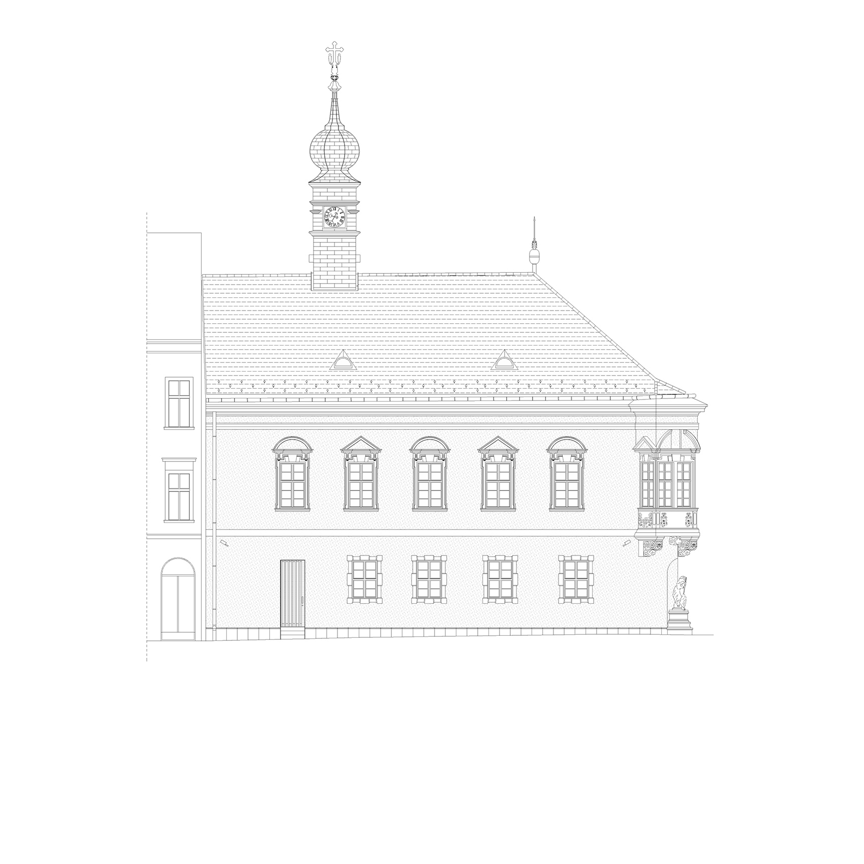 Reconstruction, modernization and extension of historic Town Hall of ...