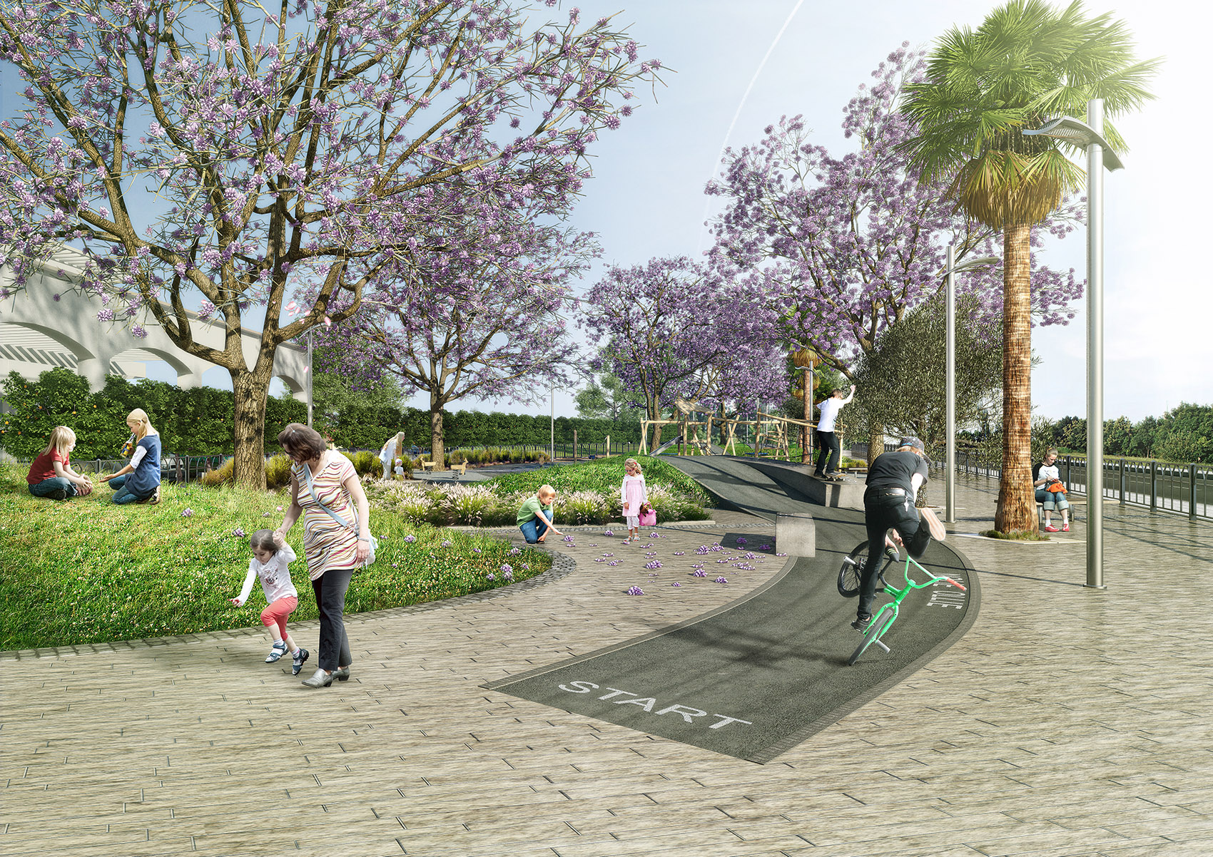 Sport-Promenade Binyamina by BO Landscape Architecture - 谷德设计网
