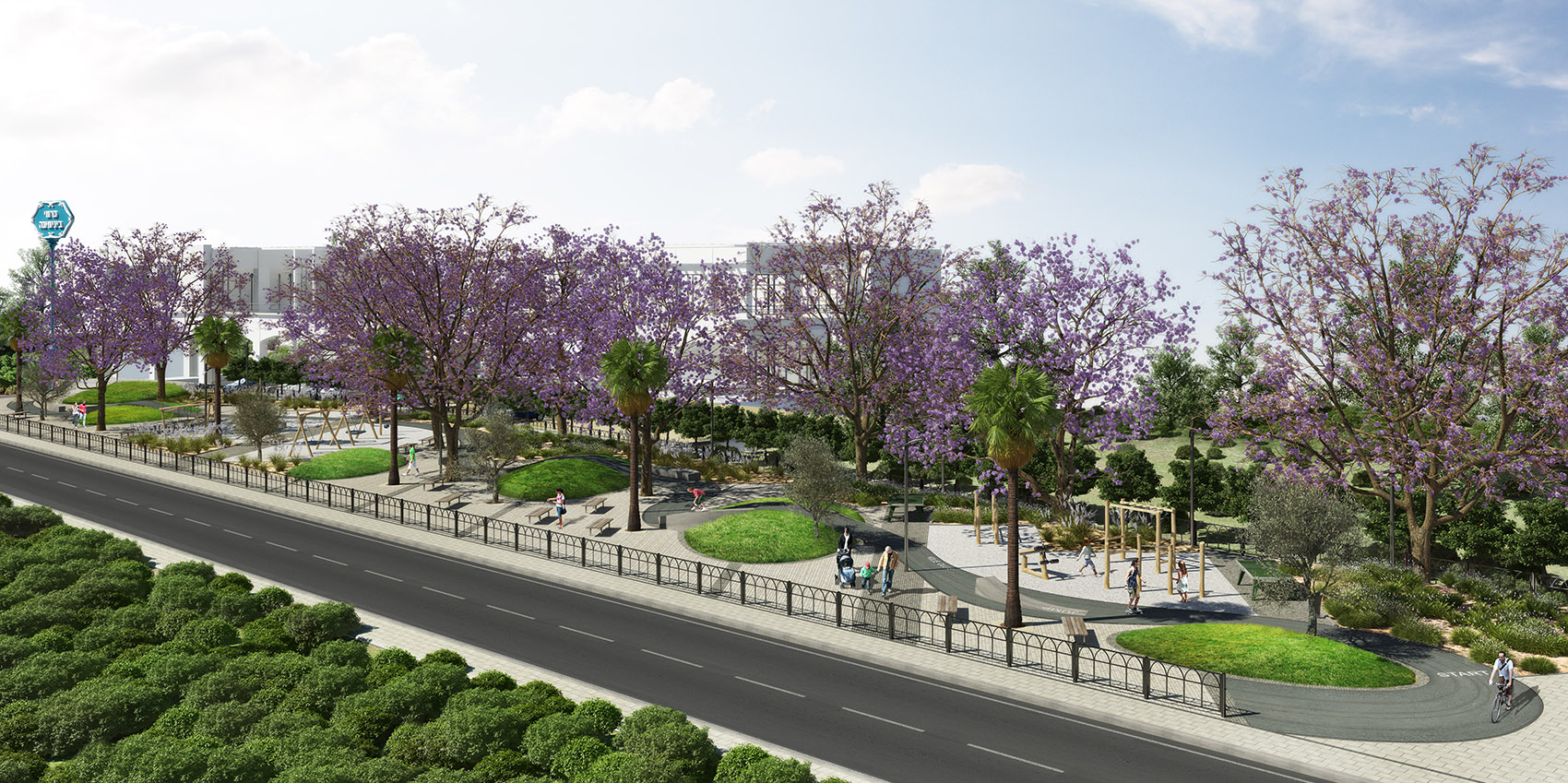 Sport-Promenade Binyamina by BO Landscape Architecture - 谷德设计网