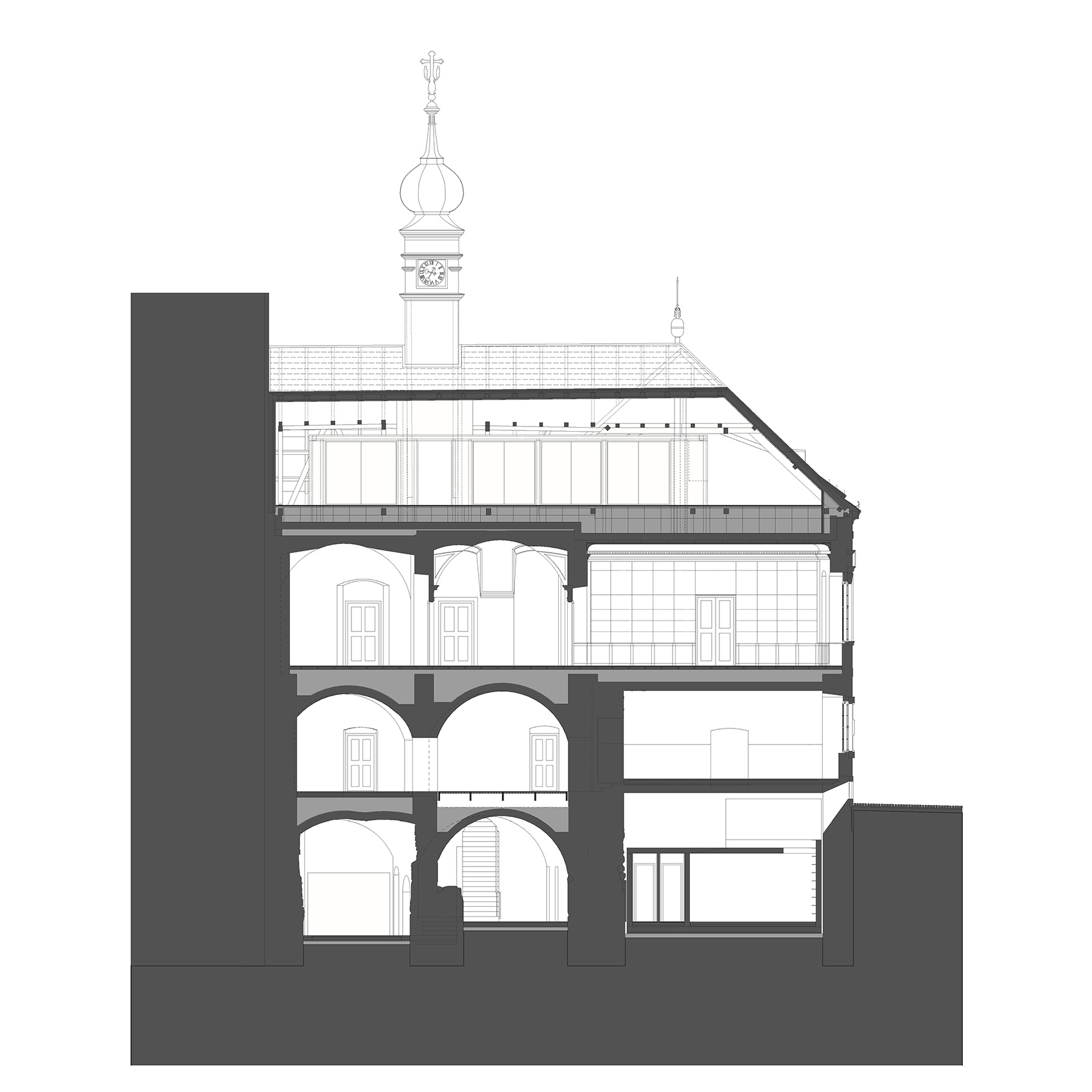 Reconstruction, modernization and extension of historic Town Hall of ...