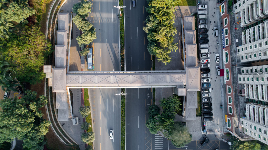 Shuiwei pedestrian bridge in Shenzhen, China by Atdesignoffice - 谷德设计网