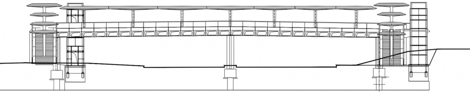 Shuiwei pedestrian bridge in Shenzhen, China by Atdesignoffice - 谷德设计网