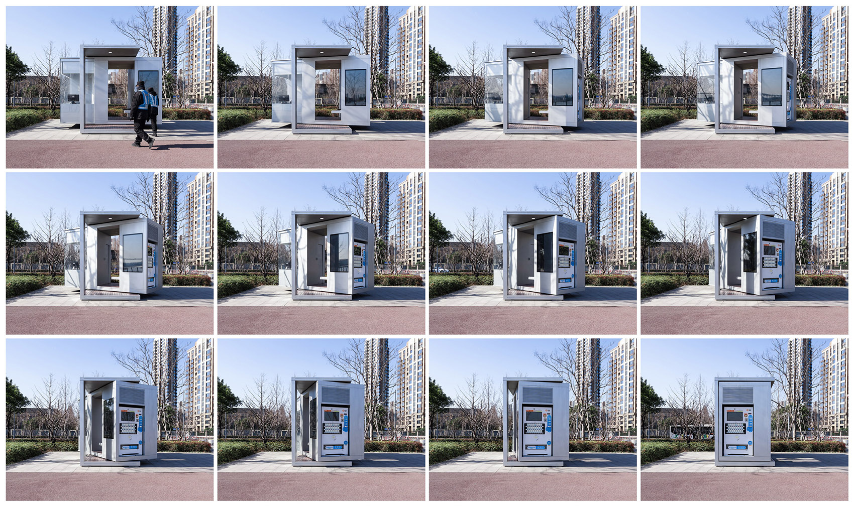 Rotatable Security Kiosk, China by NAN Architects - 谷德设计网