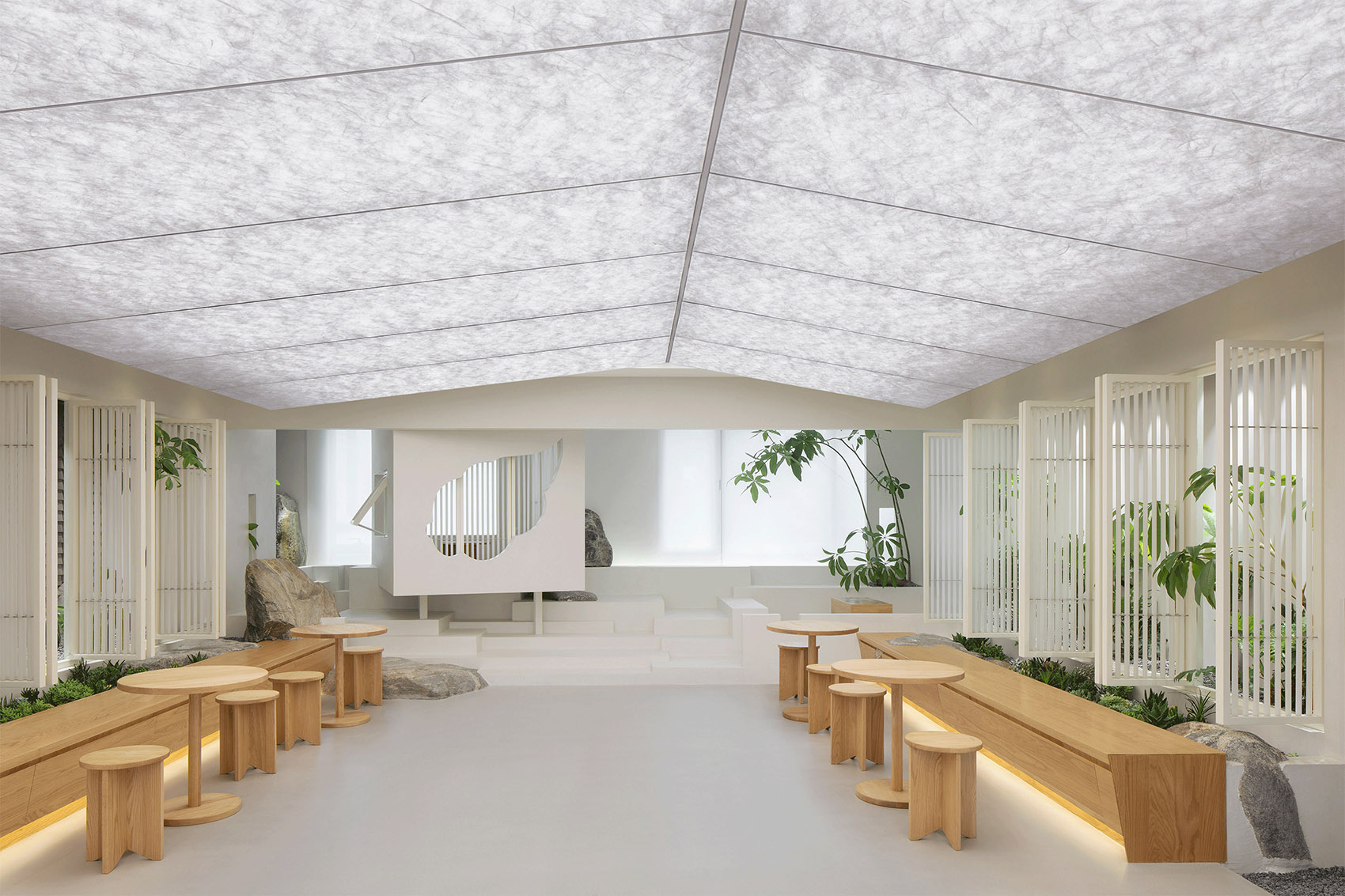 Interior Design of Beijing Pushe Tea Room, China by Jiejie studio - 谷德设计网