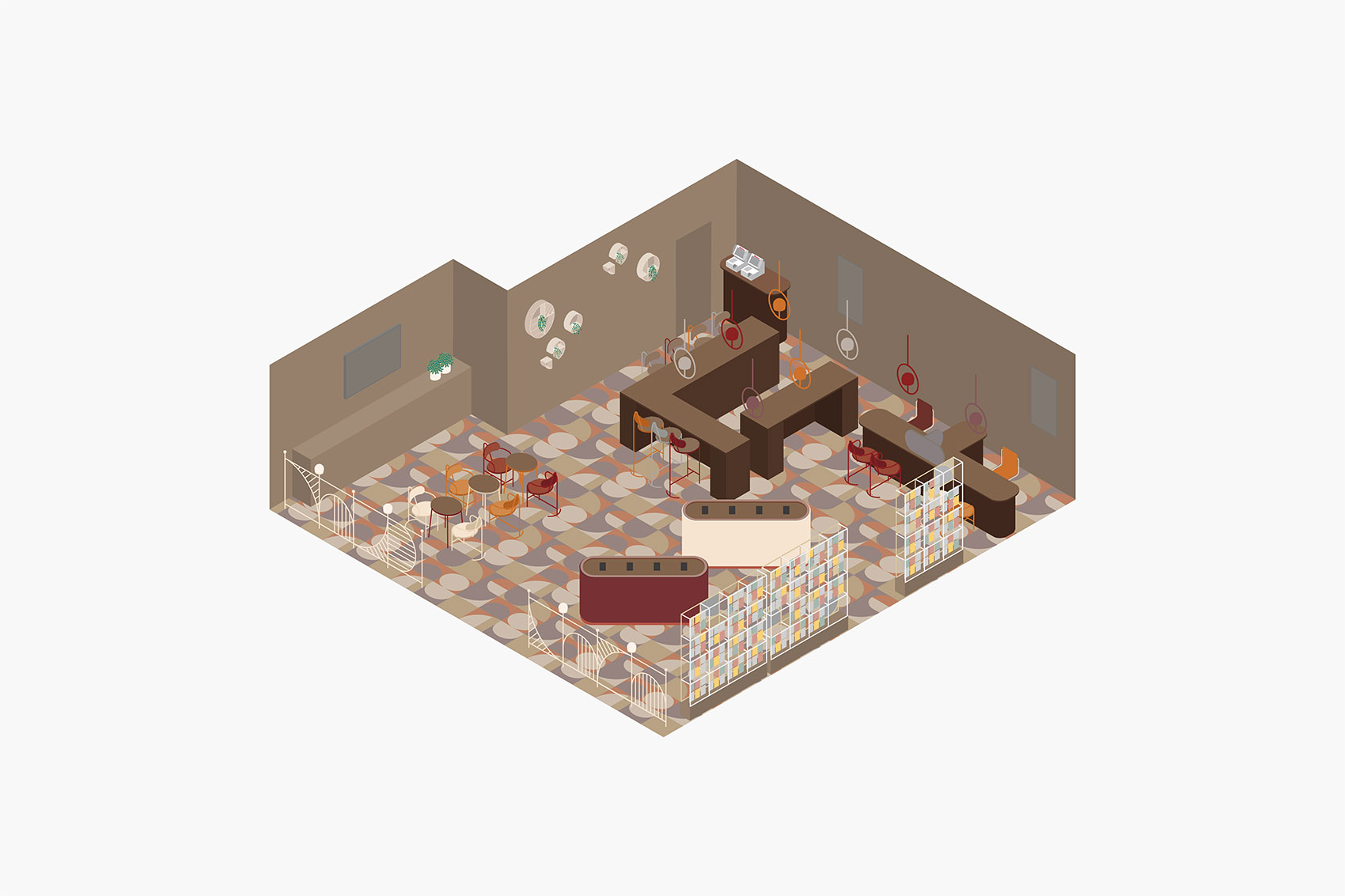 docomo shop + d garden by nendo - 谷德设计网