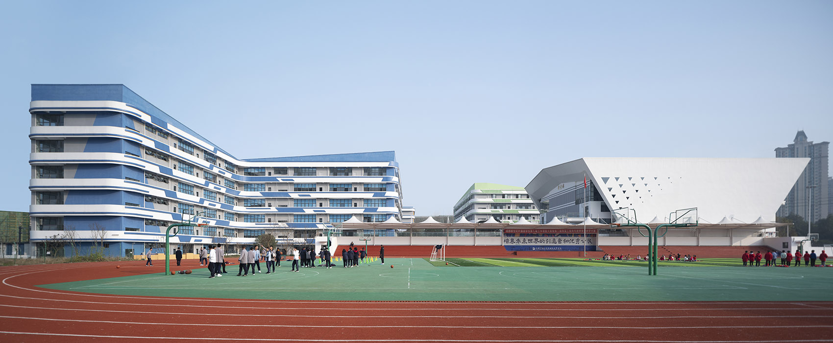 Chengdu New Century Foreign Language School, China by ZZHK Architects ...