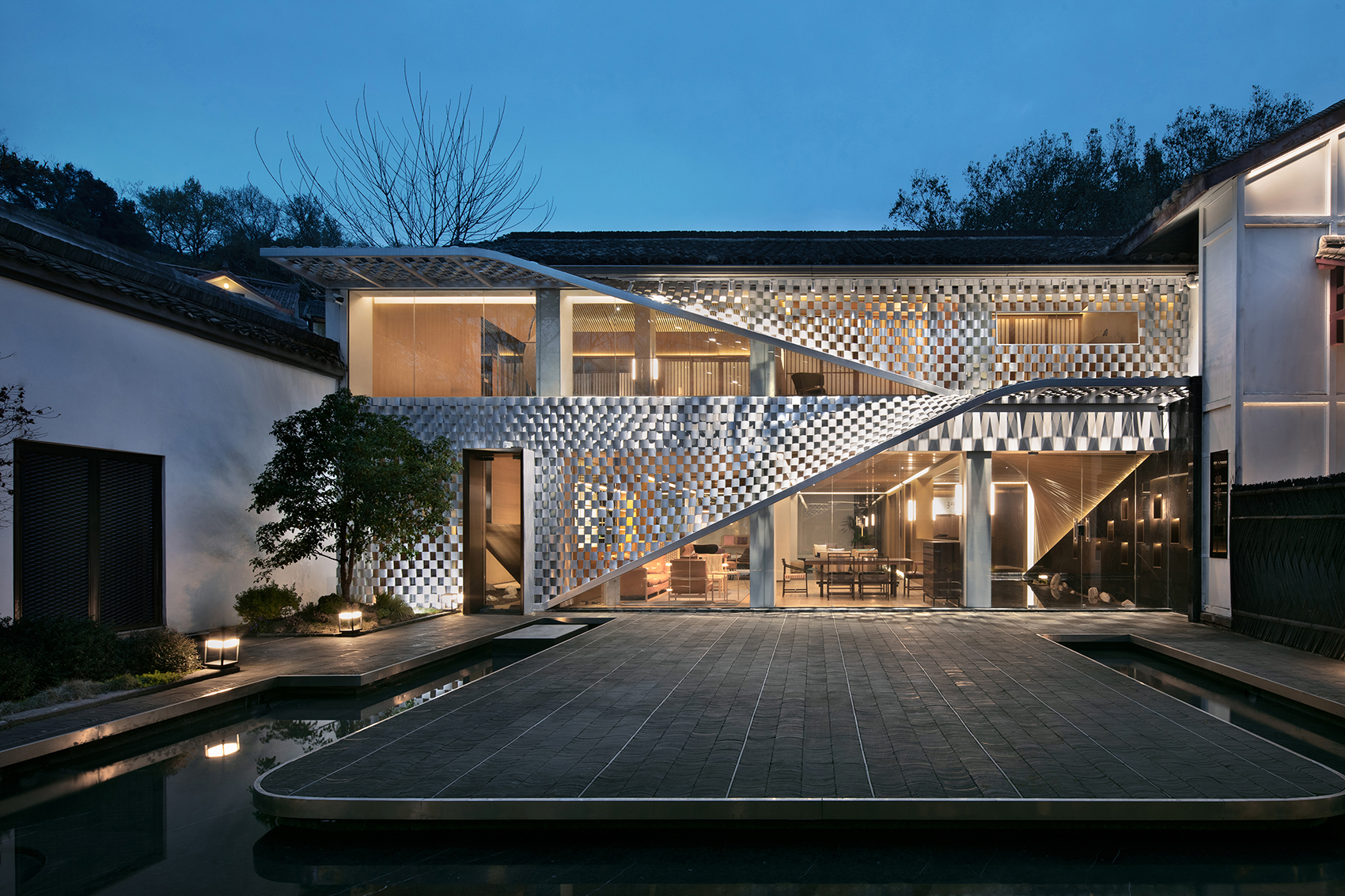 Floating Tiles – Hangzhou “Jinjihang” Boutique Furniture Store Design ...