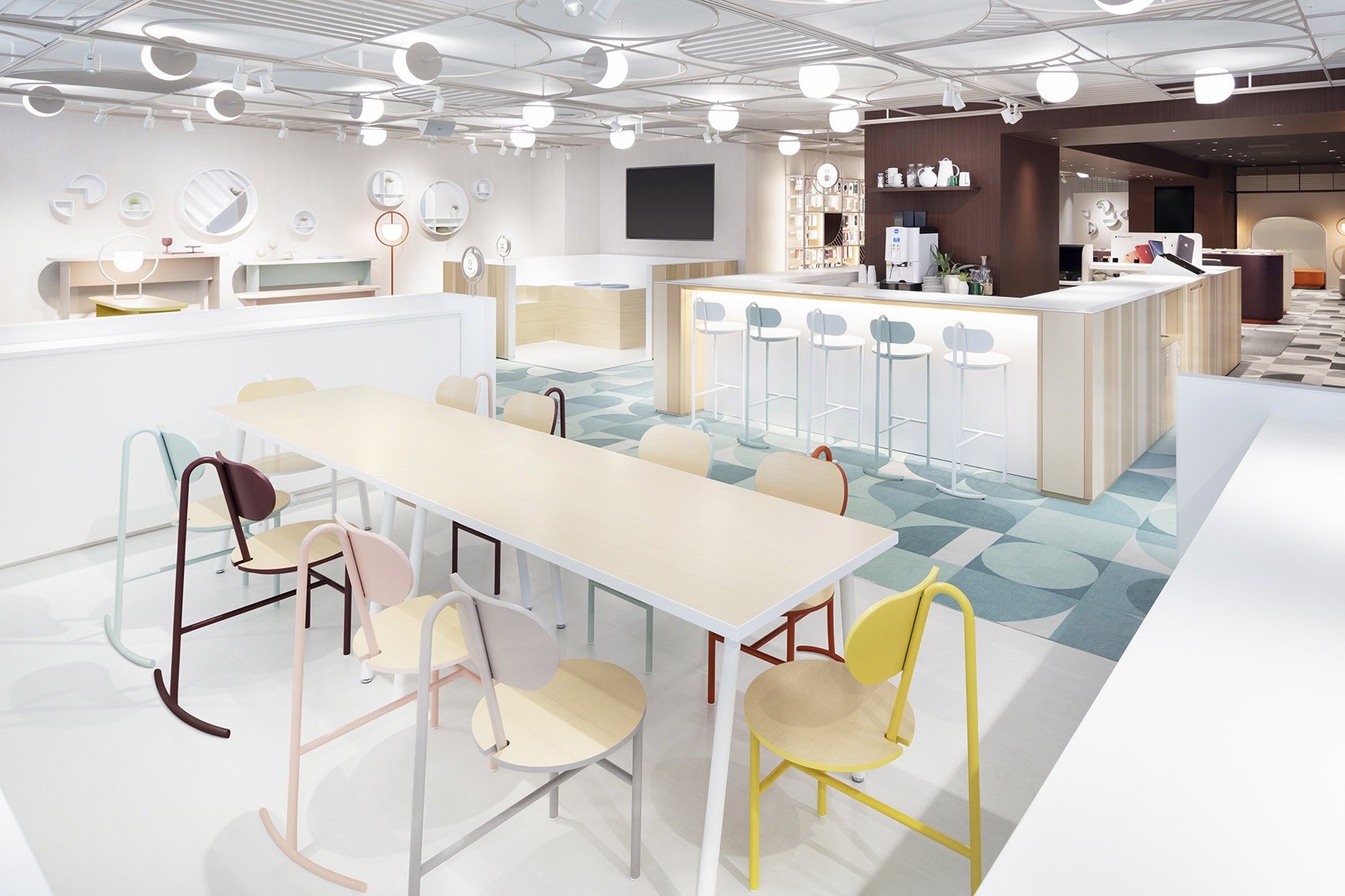 docomo shop + d garden by nendo - 谷德设计网