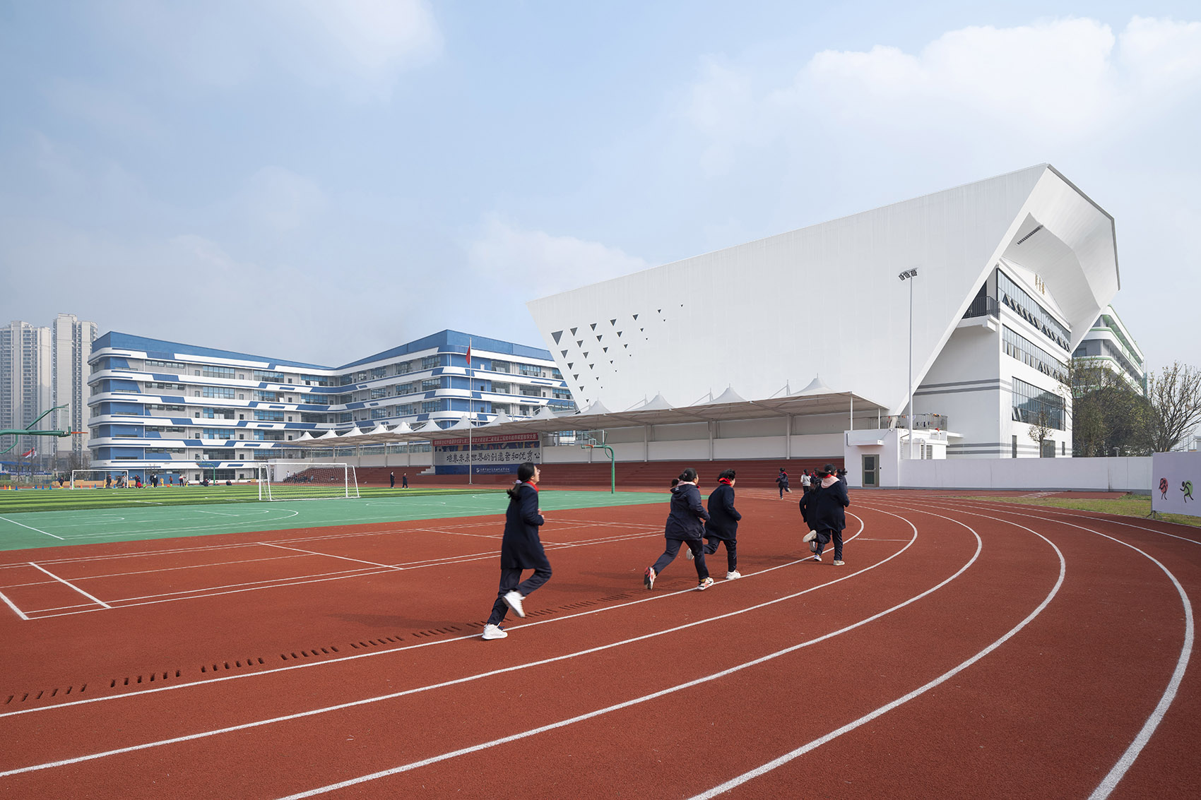 Chengdu New Century Foreign Language School, China by ZZHK Architects ...