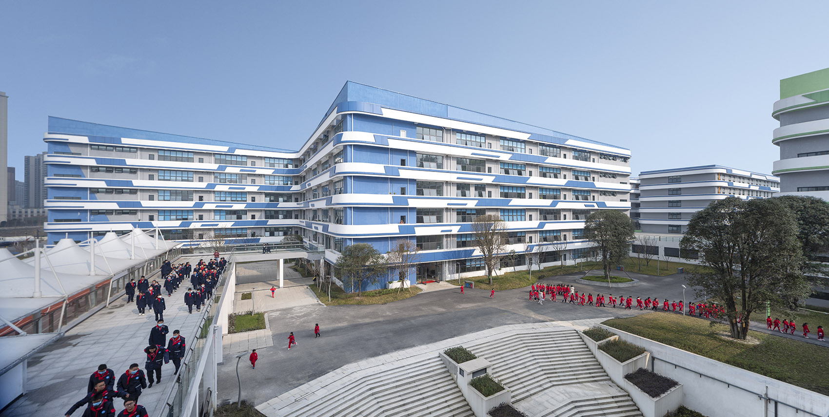 Chengdu New Century Foreign Language School, China by ZZHK Architects ...