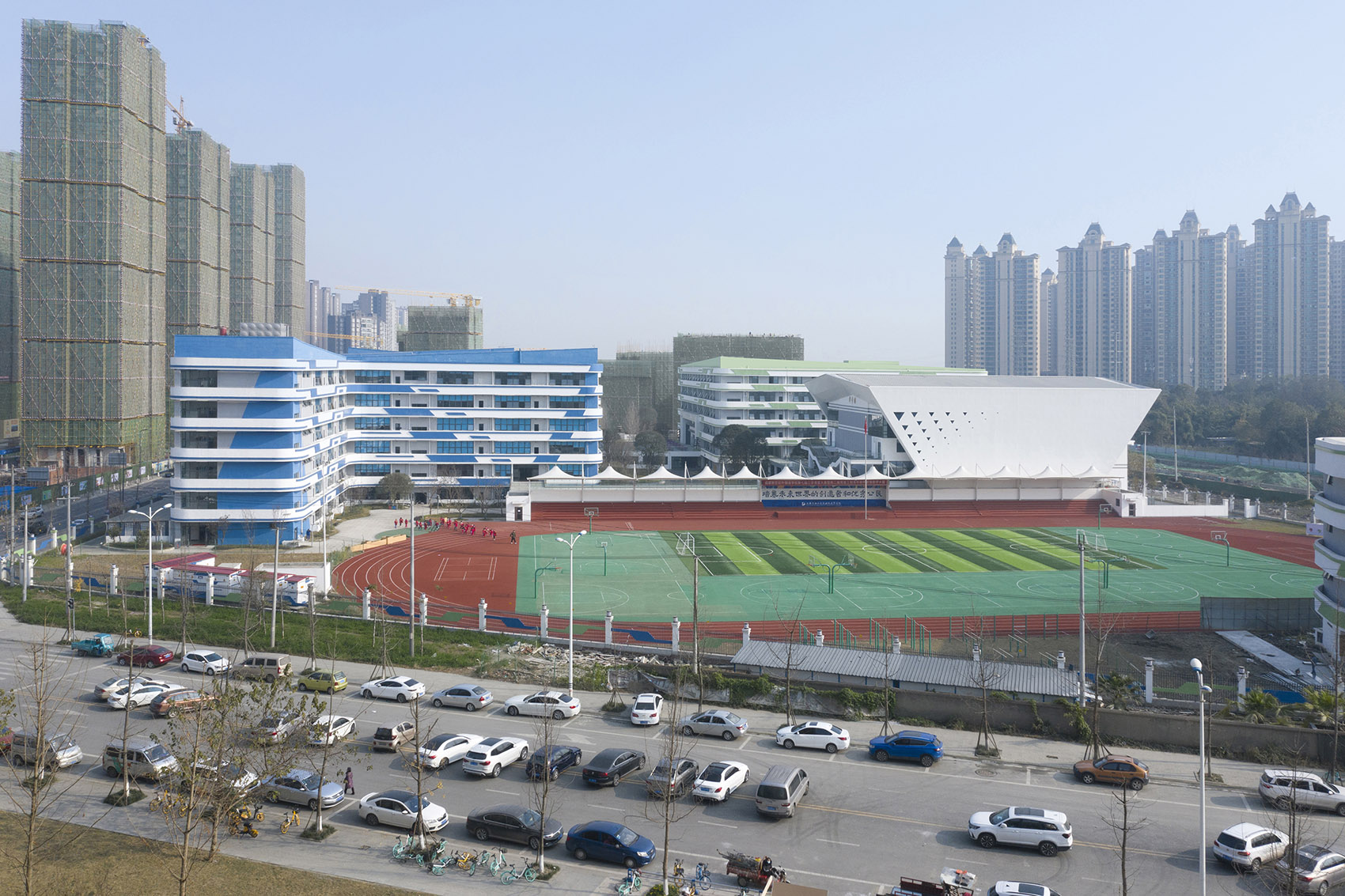 Chengdu New Century Foreign Language School, China by ZZHK Architects ...