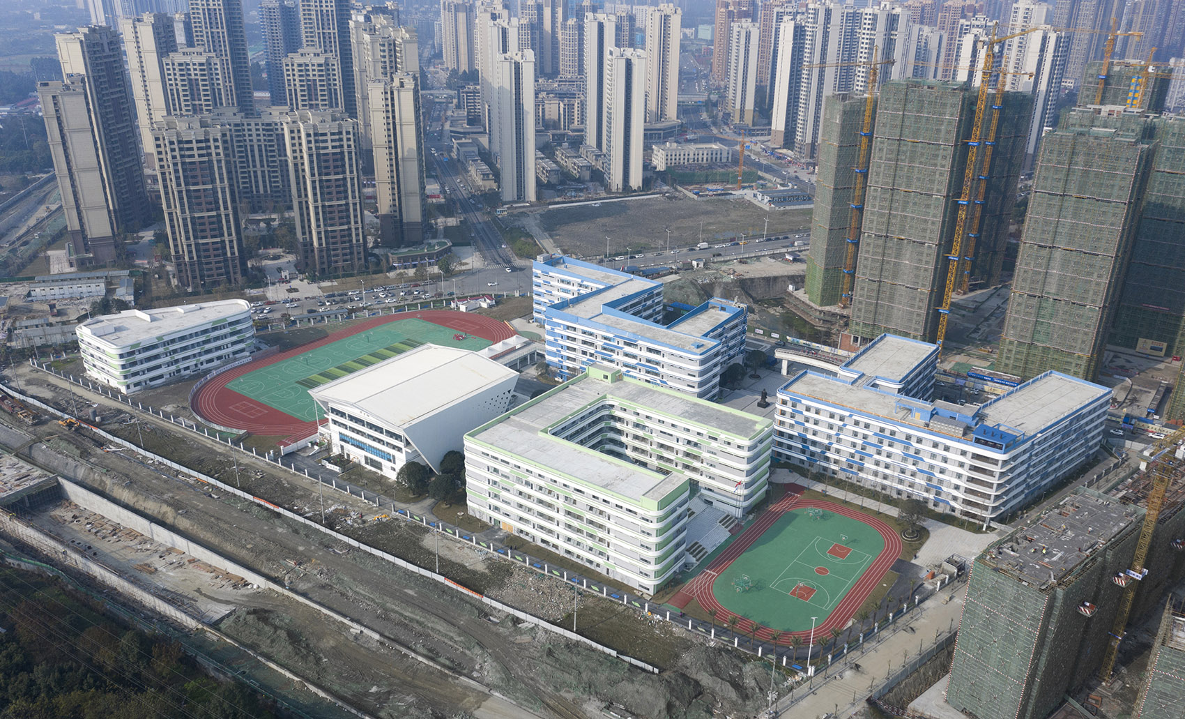 Chengdu New Century Foreign Language School, China by ZZHK Architects ...