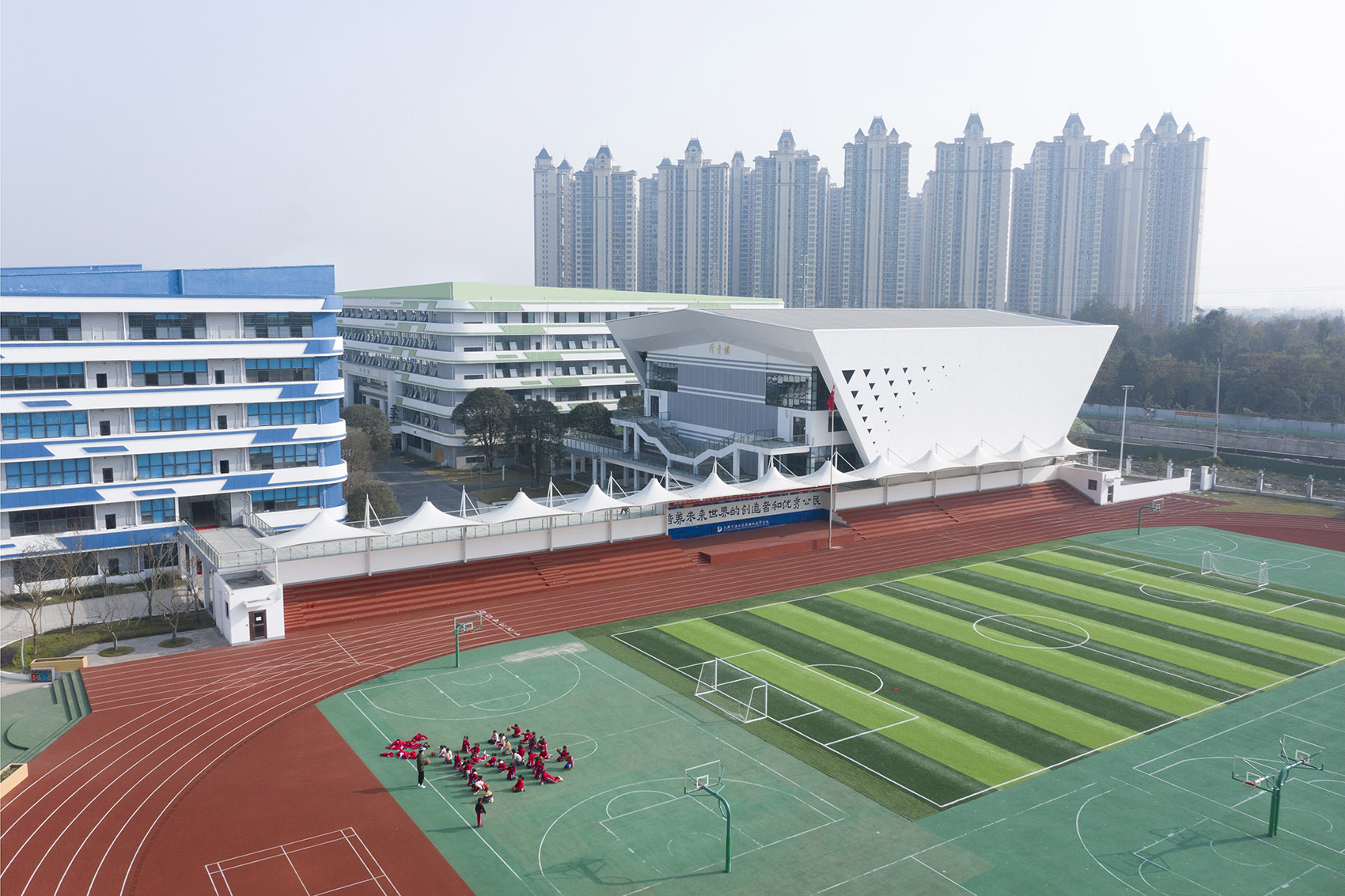 Chengdu New Century Foreign Language School, China by ZZHK Architects ...