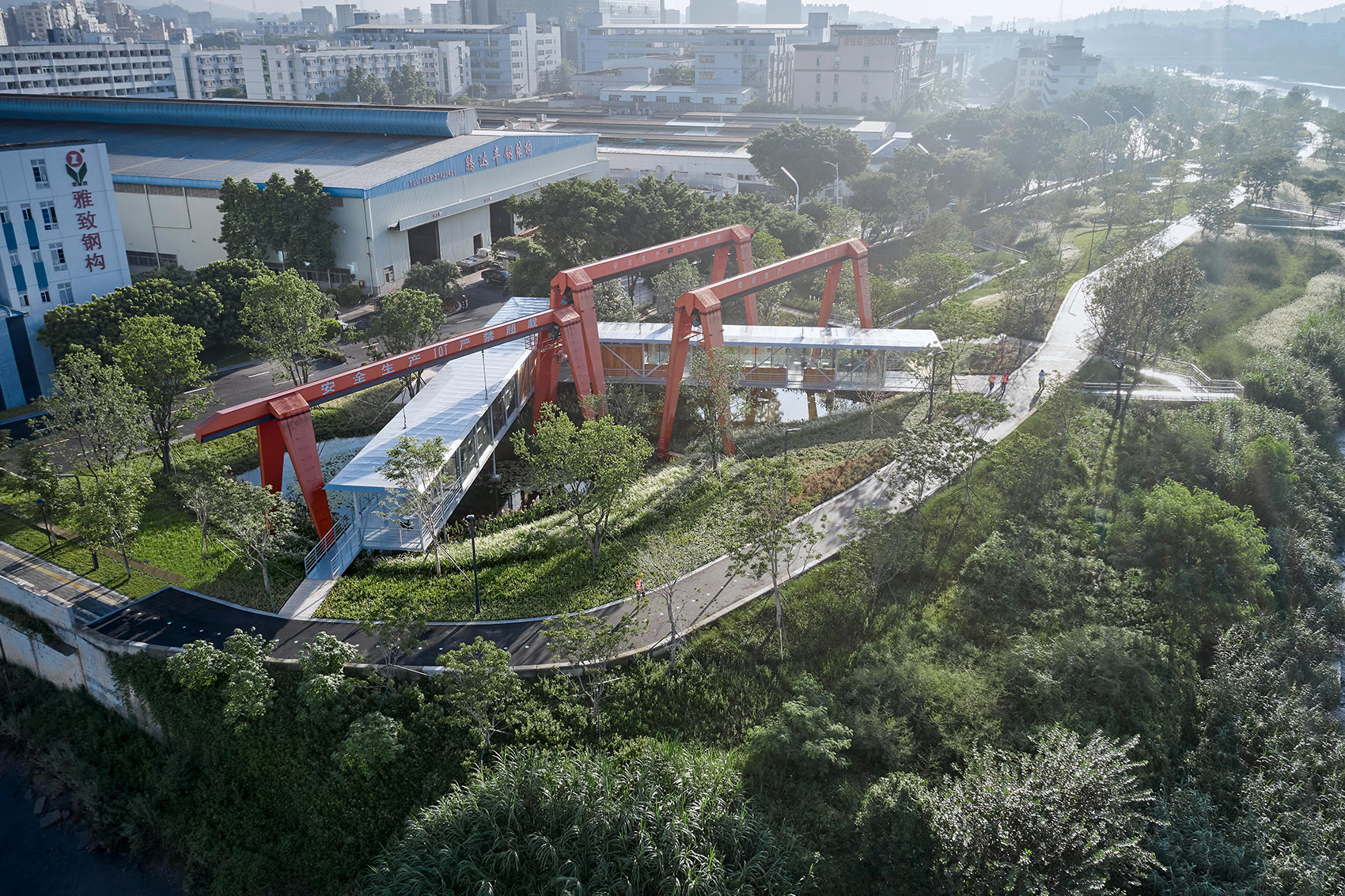 Suspended Pavilion, China by TJAD/Original Design Studio - 谷德设计网
