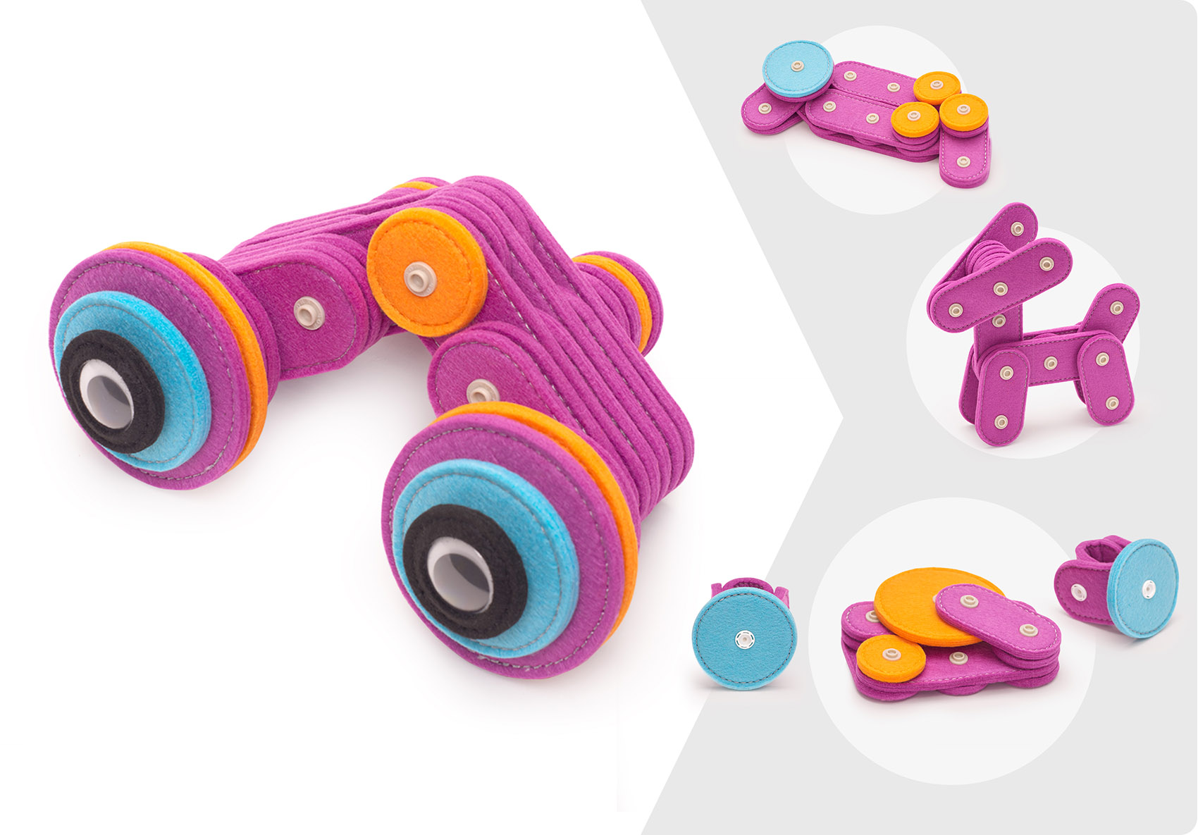 KNOP KNOP Soft Toy Building Kit by Rodion Zenevich - 谷德设计网