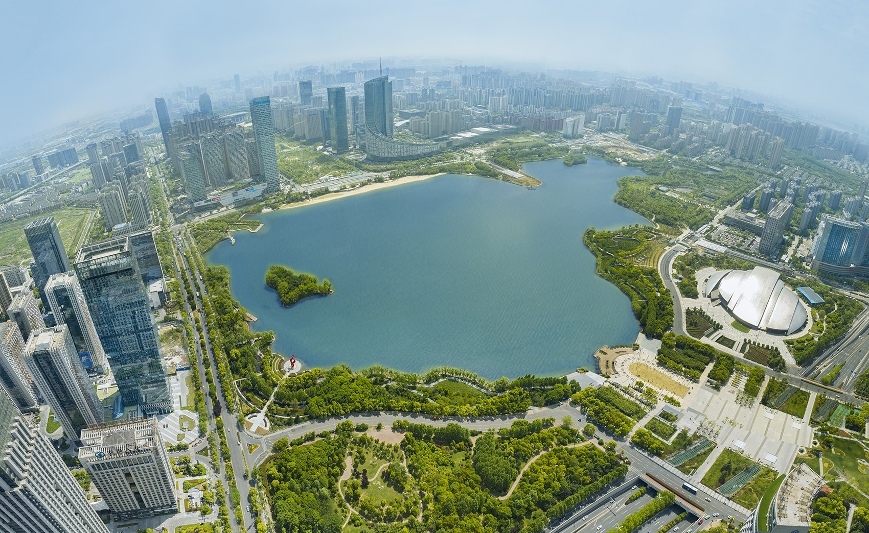 Hefei New Municipal and Culture District Swan Lake Park by L&A Design ...