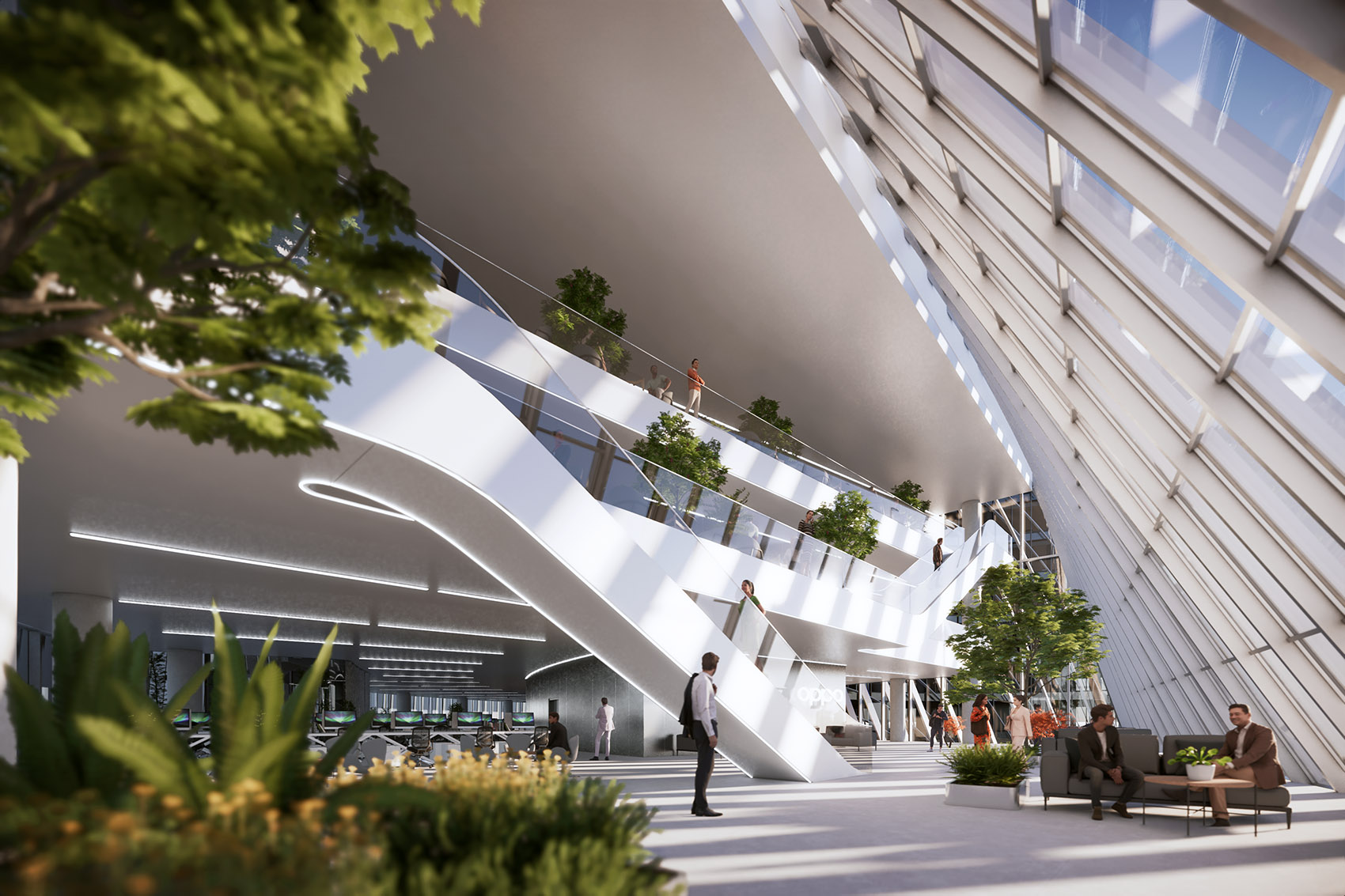 Infinity Loop On The Hangzhou Horizon Oppo’s O, China by BIG - 谷德设计网