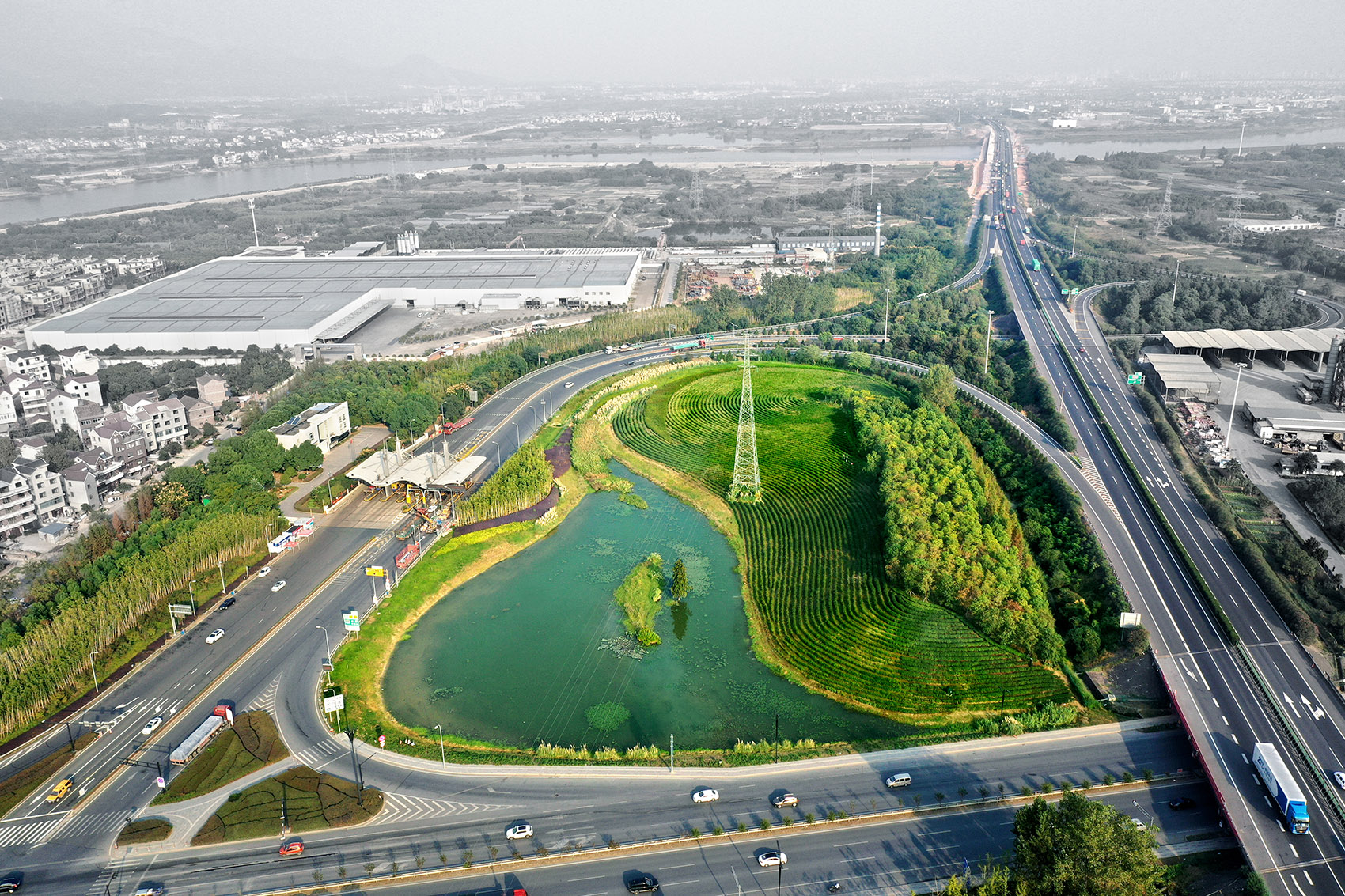 Landscape renovation design of Hangjinqu Expressway Lanxi Toll Station ...