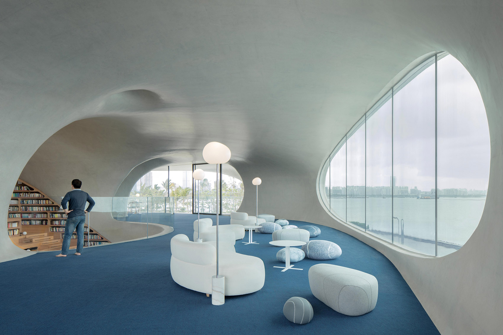 Wormhole Library Interior Design by MAD + LHBY - 谷德设计网