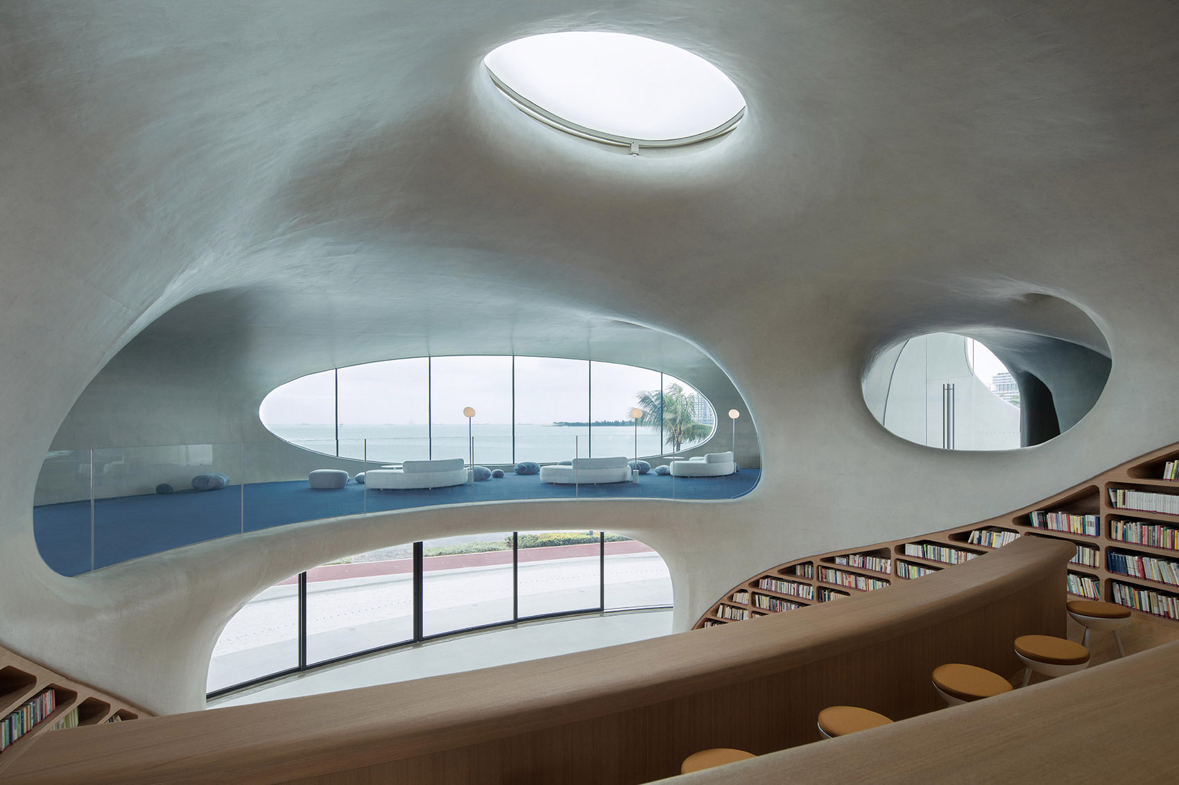 Wormhole Library Interior Design by MAD + LHBY - 谷德设计网