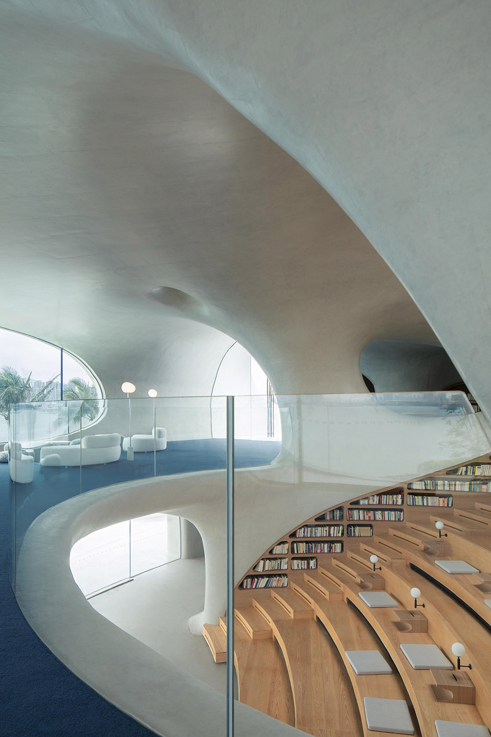 Wormhole Library Interior Design by MAD + LHBY - 谷德设计网